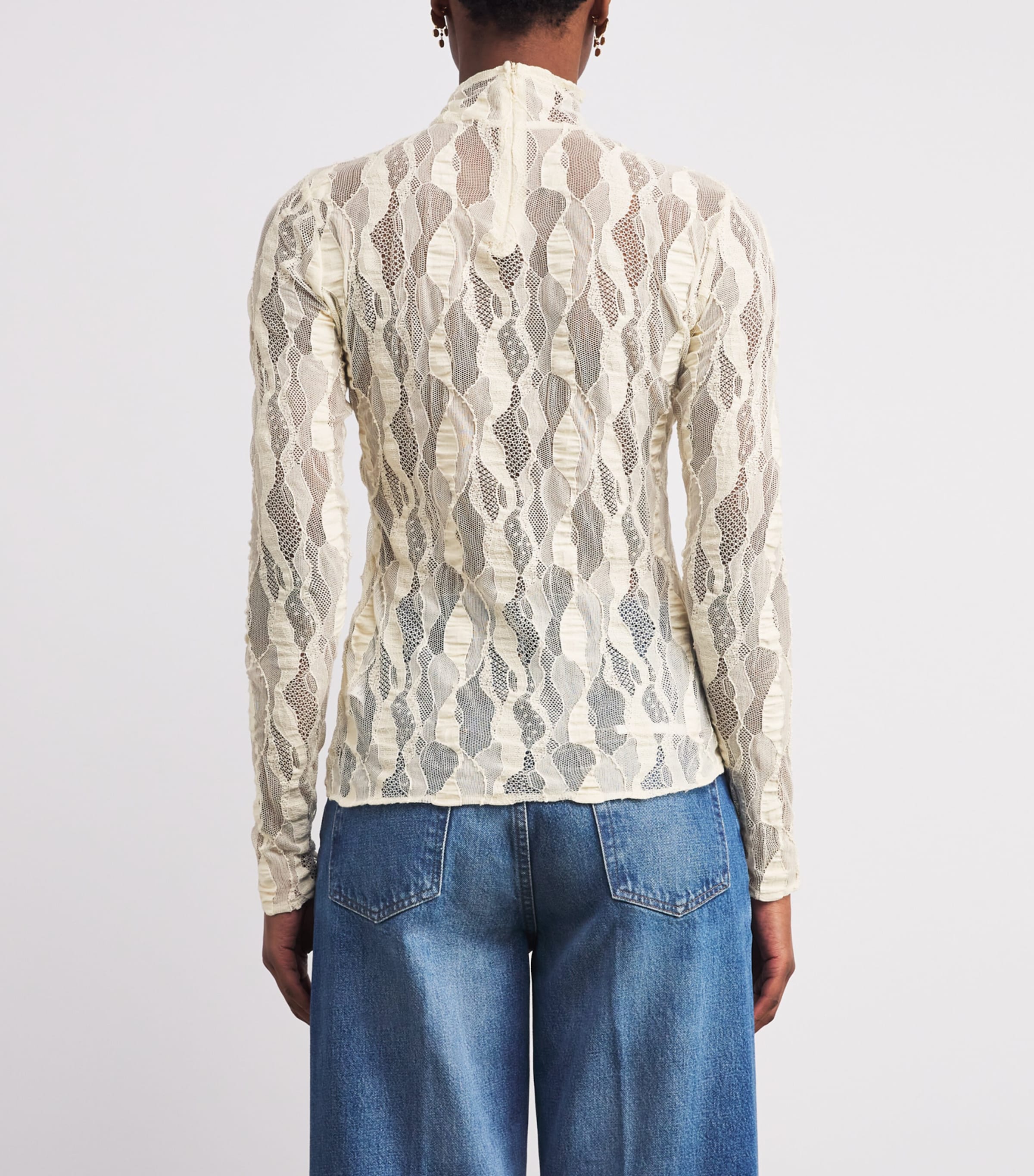 Ulla Johnson Ivory Cotton-Blend Long-Sleeve Ulyssa Top | Harrods CA