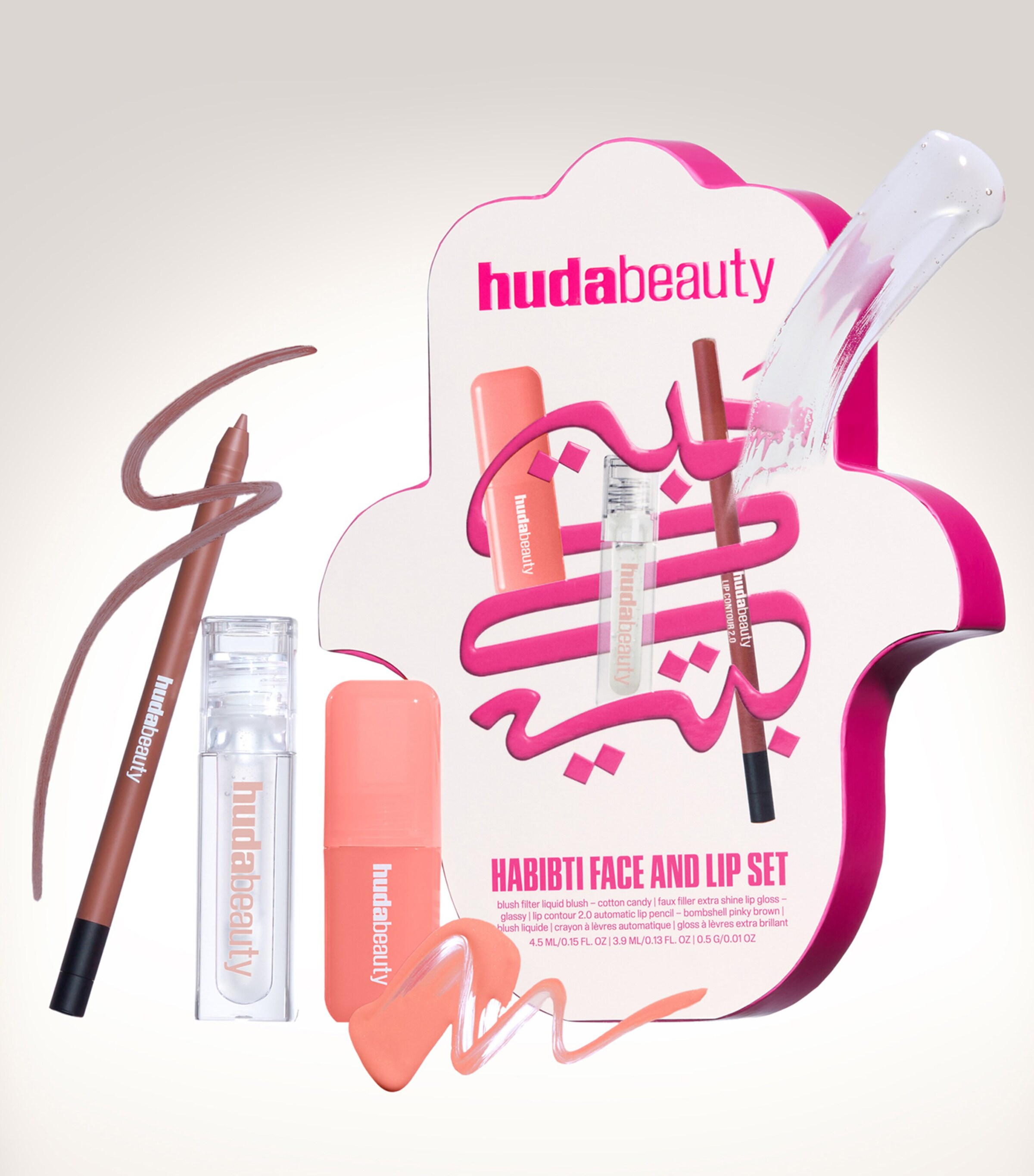 Huda Beauty Habibti Face and Lip Set | Harrods IN