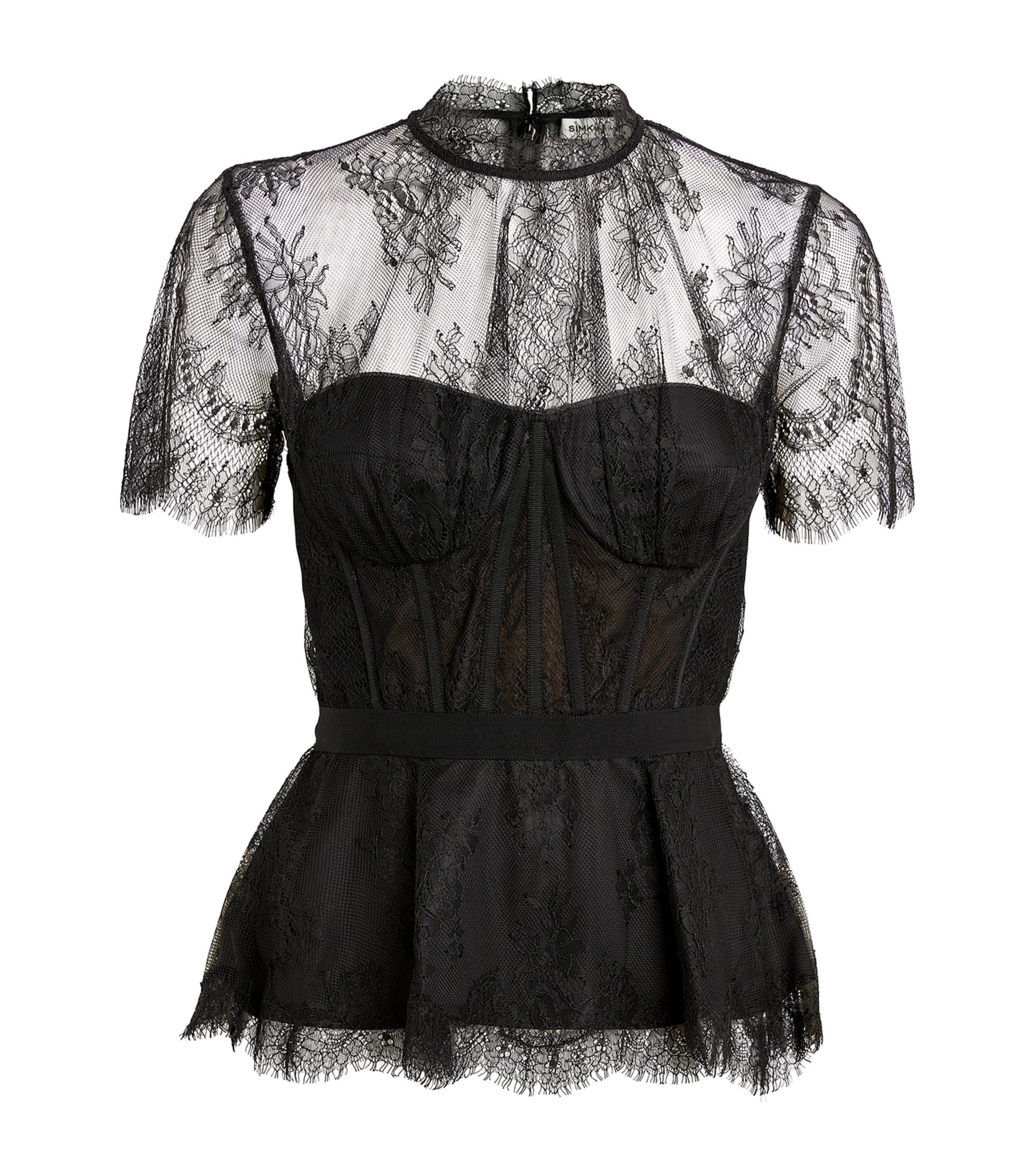 Simkhai Lace Kehlani Bustier Top | Harrods TW