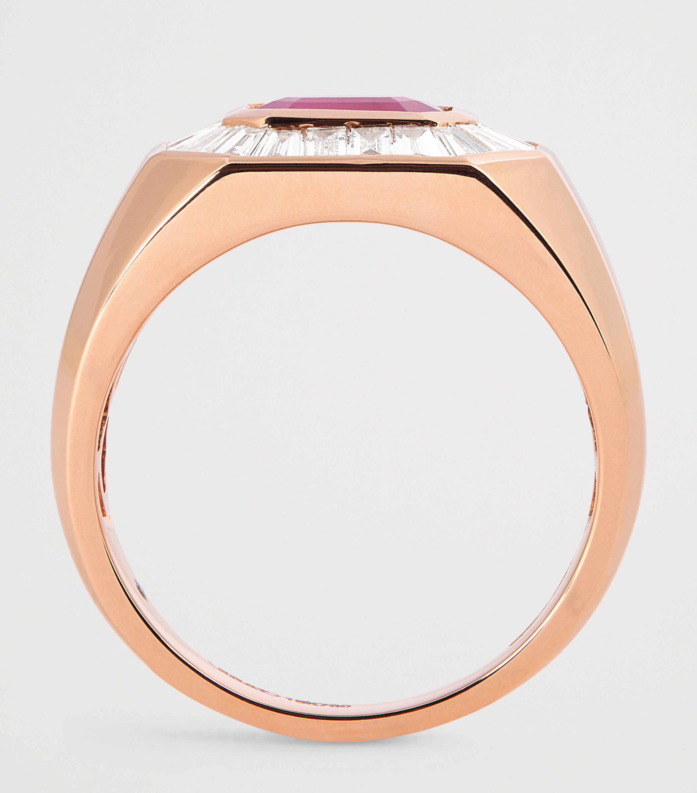 SHAY Rose Gold, Diamond and Ruby Championship Ring | Harrods CN