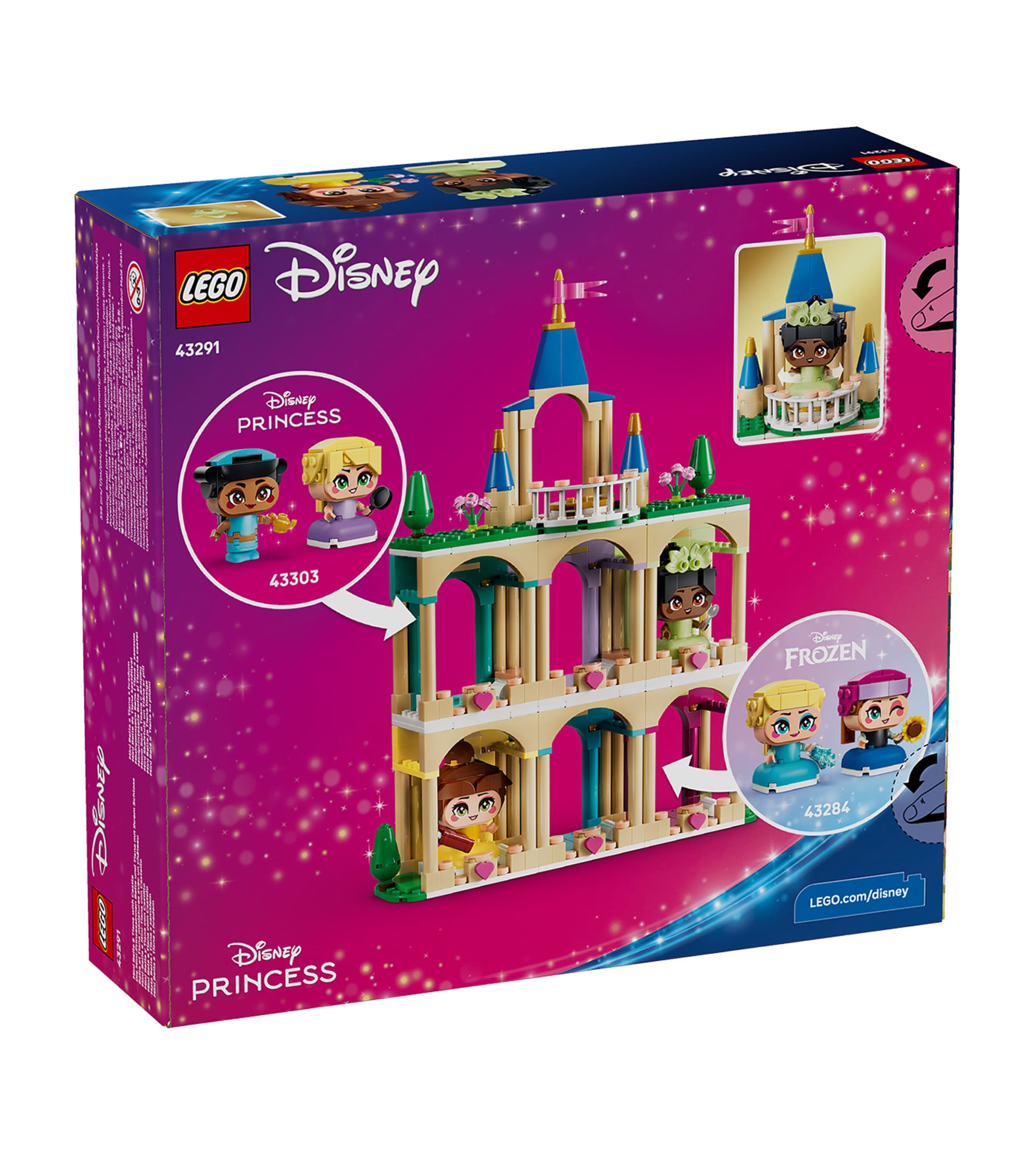 Lego Disney Princess Mini Belle & Tiana with Castle 43291 | Harrods AT