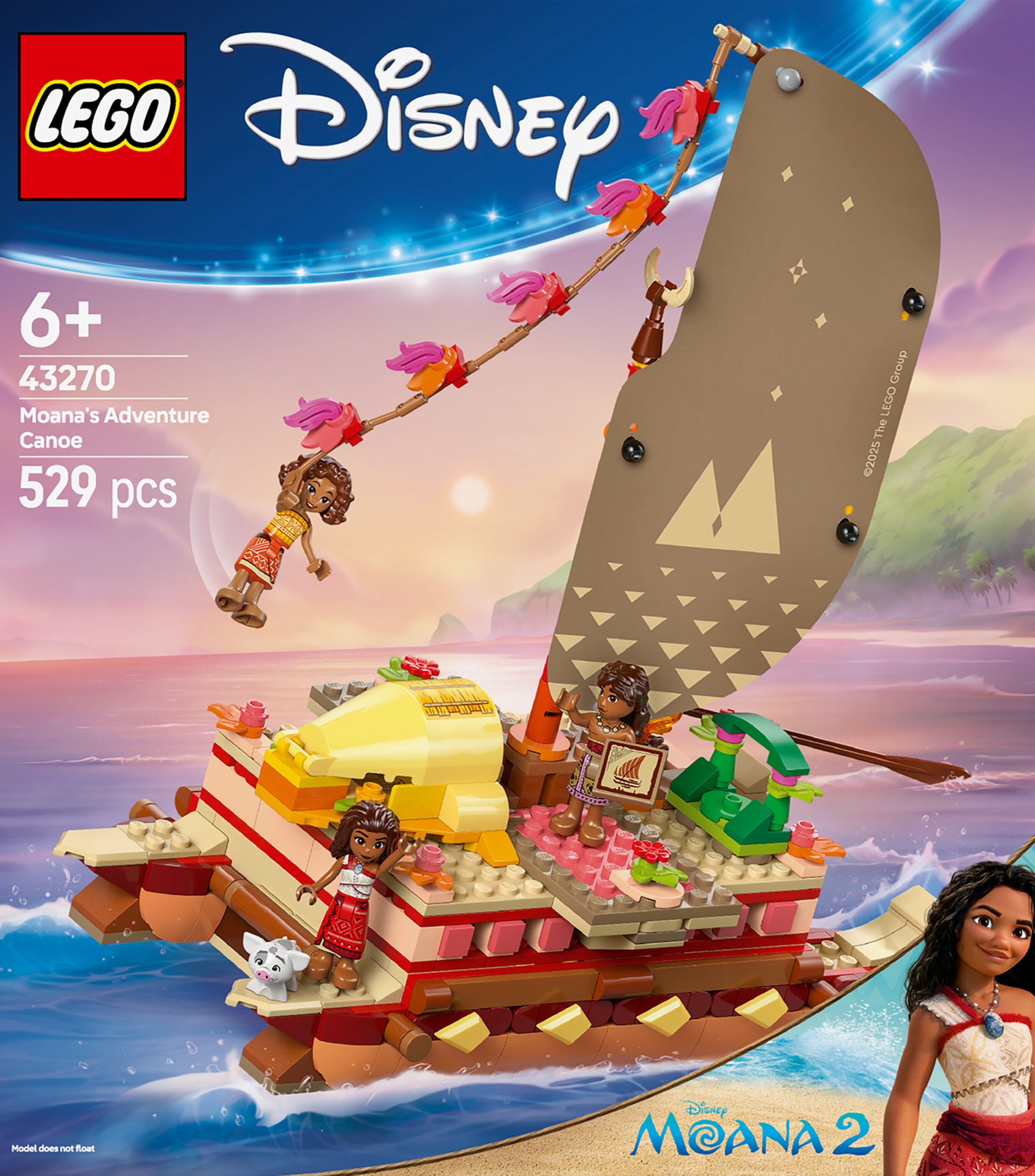 Lego Multi Disney Moana's Adventure Canoe 43270 | Harrods HK