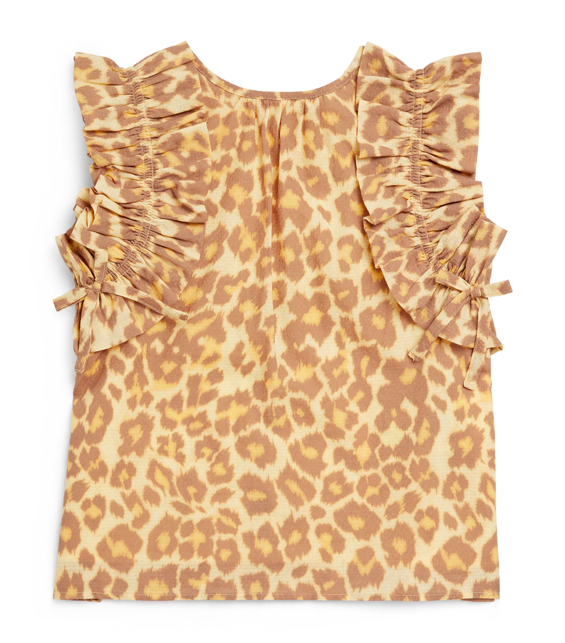 Zimmermann Kids Yellow Cotton Leopard Print Top (1-12 Years) | Harrods US