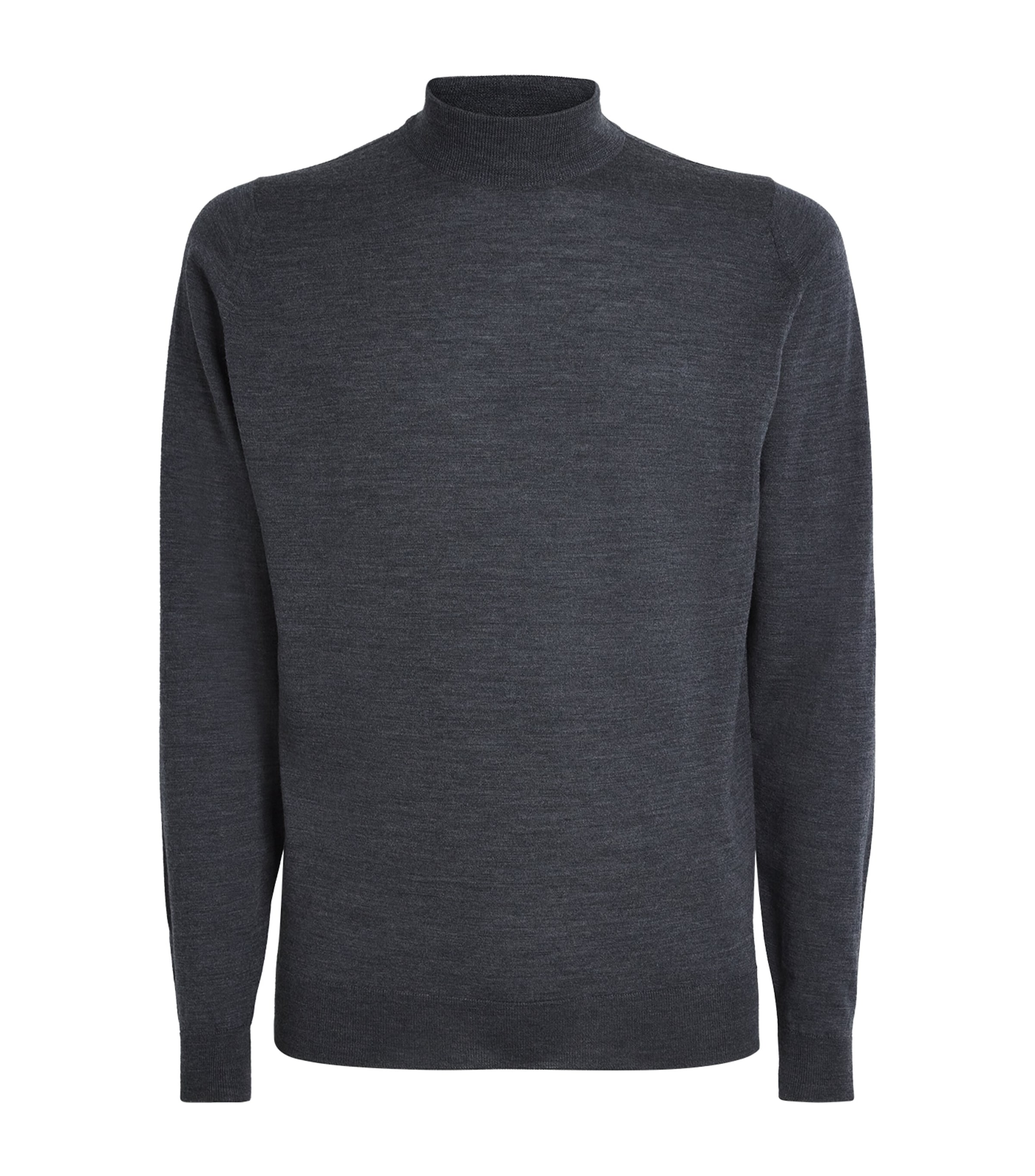 John Smedley Grey Merino Wool Harcourt Sweater | Harrods HK