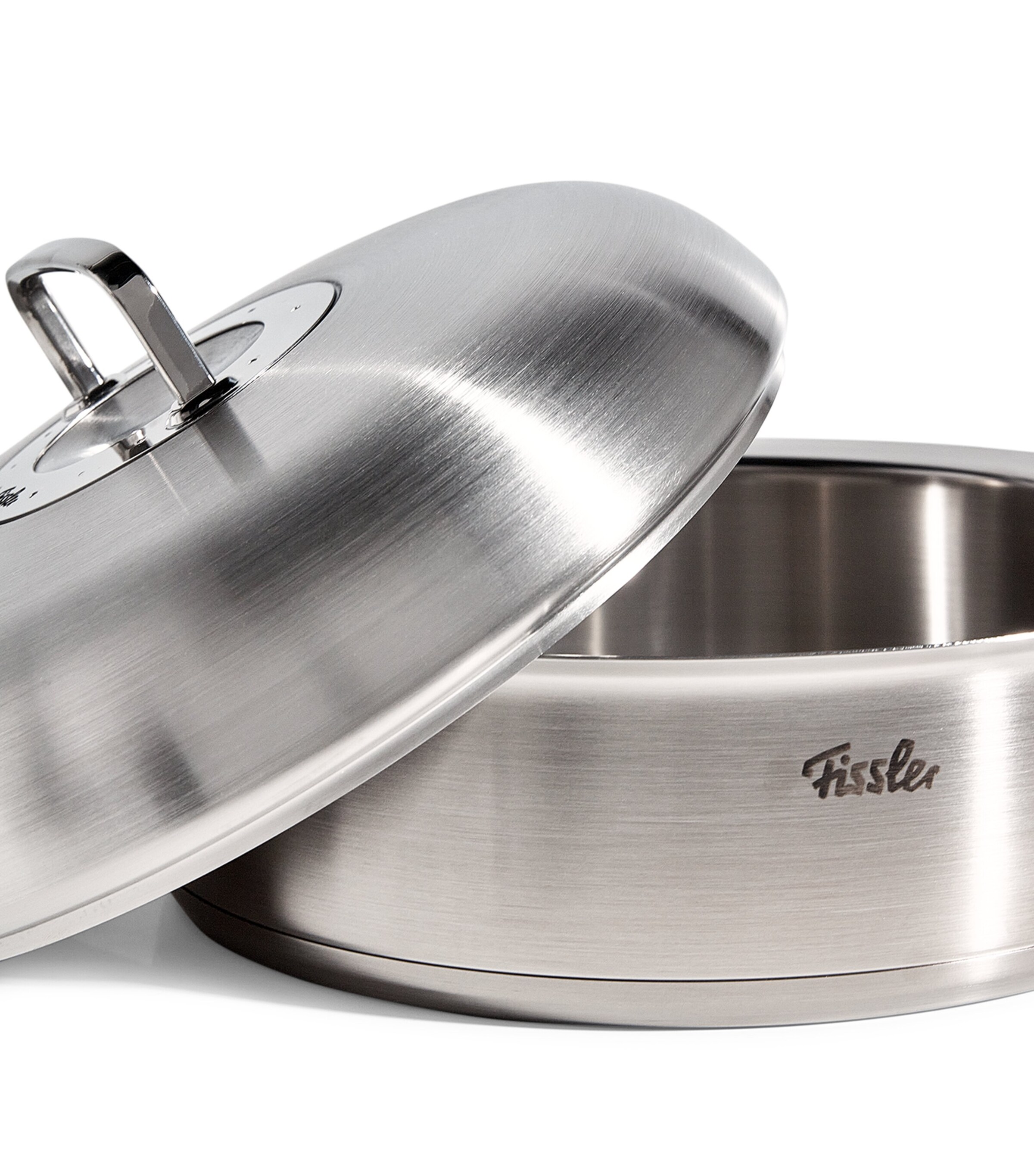 Fissler Original-Profi Round Roaster with High-Dome Lid (28cm) | Harrods UK