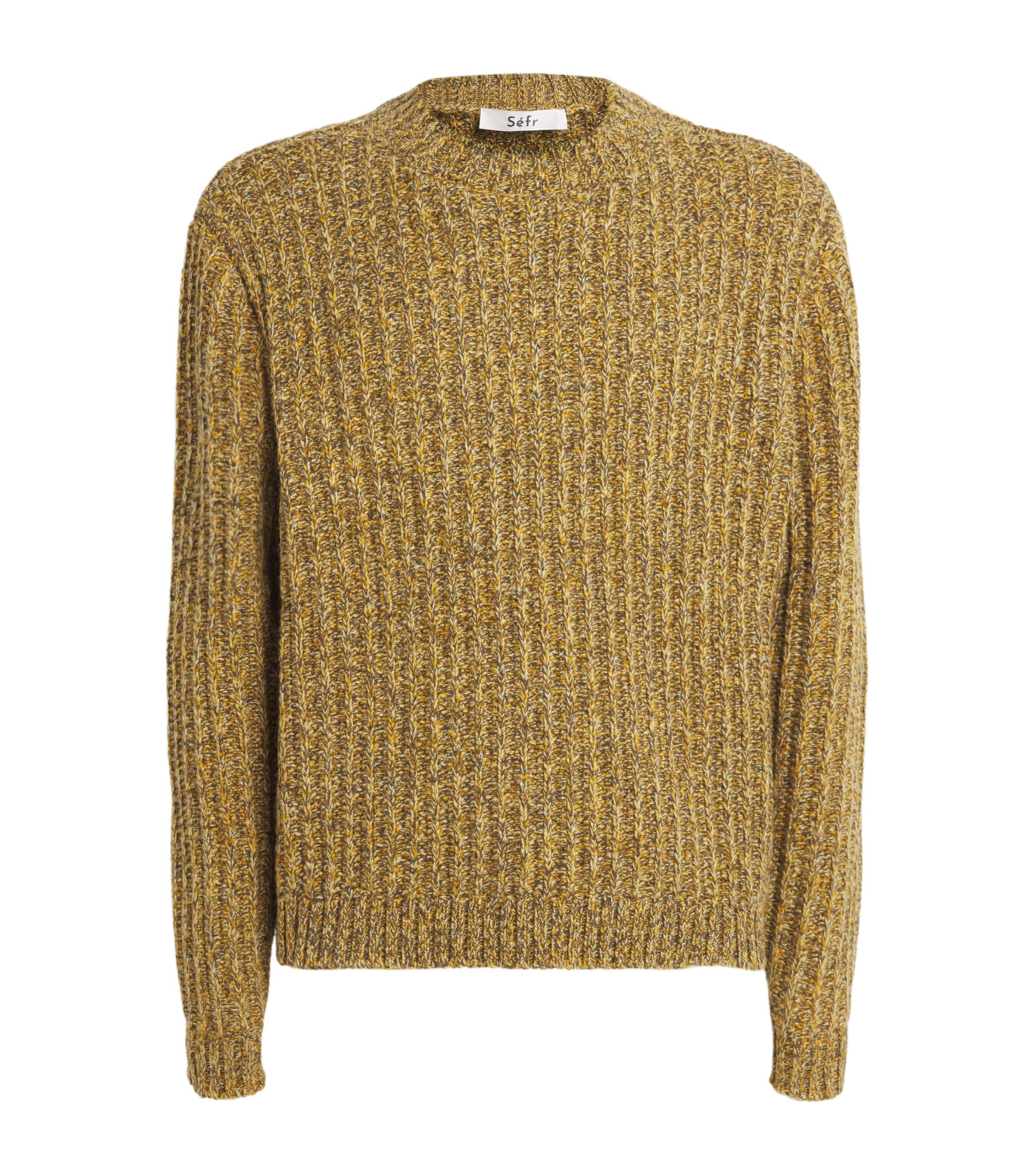 Séfr Yellow Flecked Wool Sweater | Harrods CA