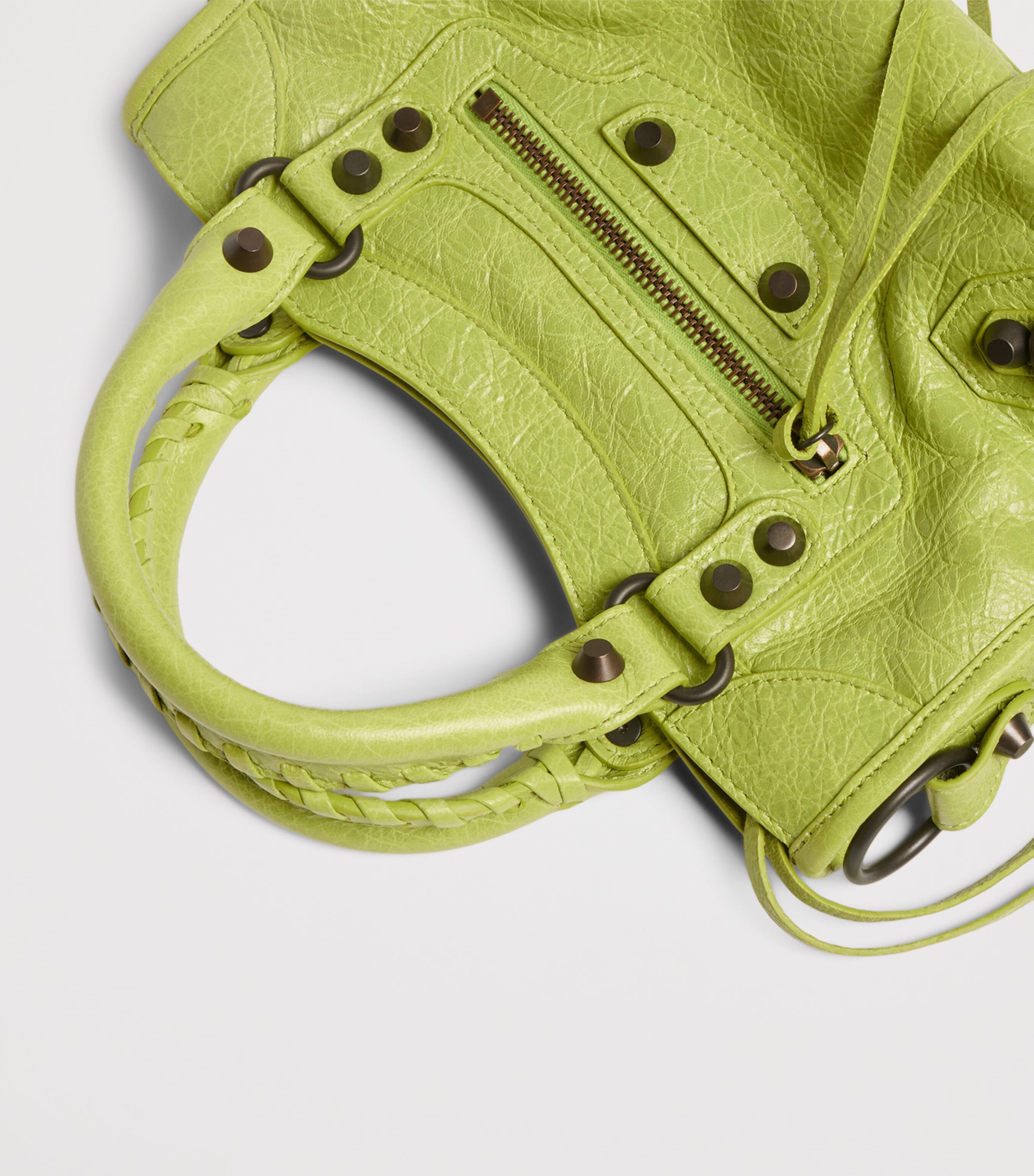 Balenciaga Yellow Mini Lambskin Le City Top-Handle Bag | Harrods FR