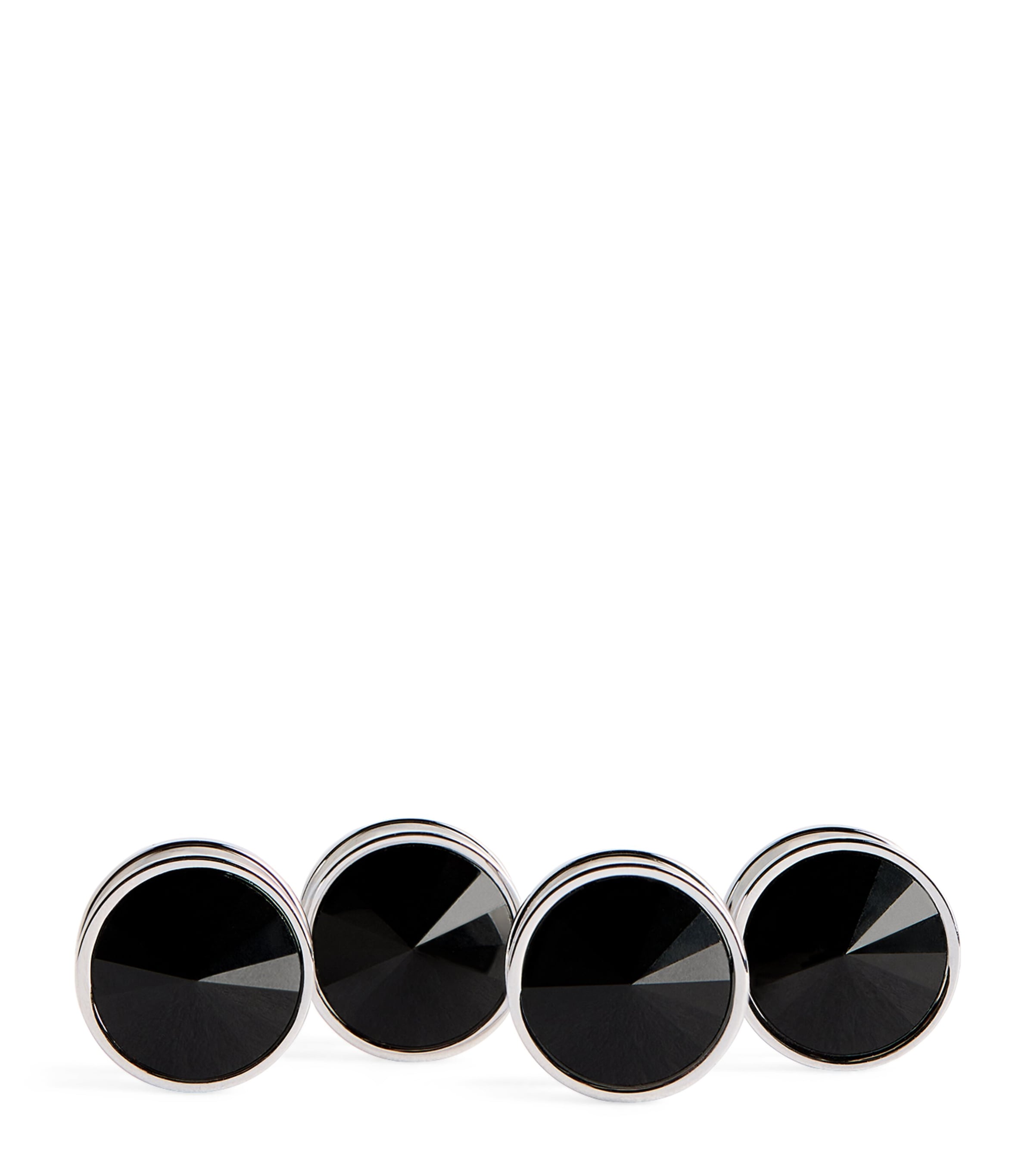 Babette Wasserman Rhodium-Plated Galileo Stud Cufflinks | Harrods UK