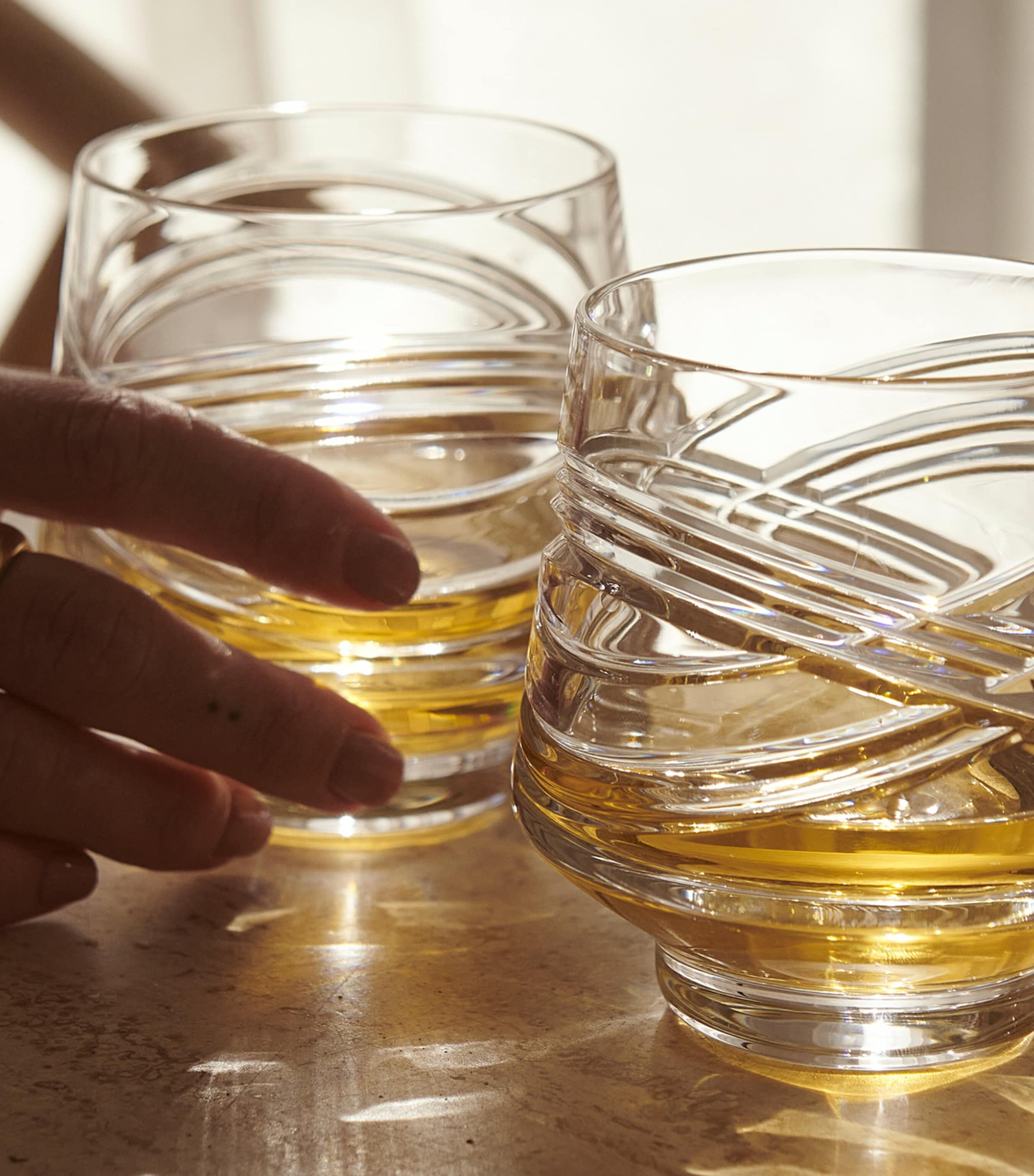 Waterford Set of 2 Crystal Aran Tumblers (285ml) | Harrods UK