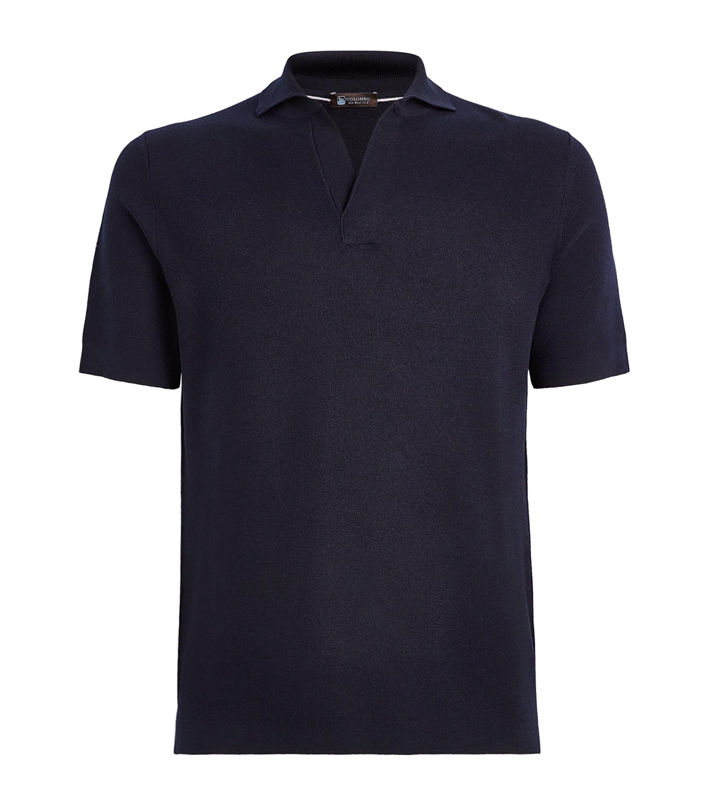 Colombo Navy Kid Wool Polo Shirt | Harrods US