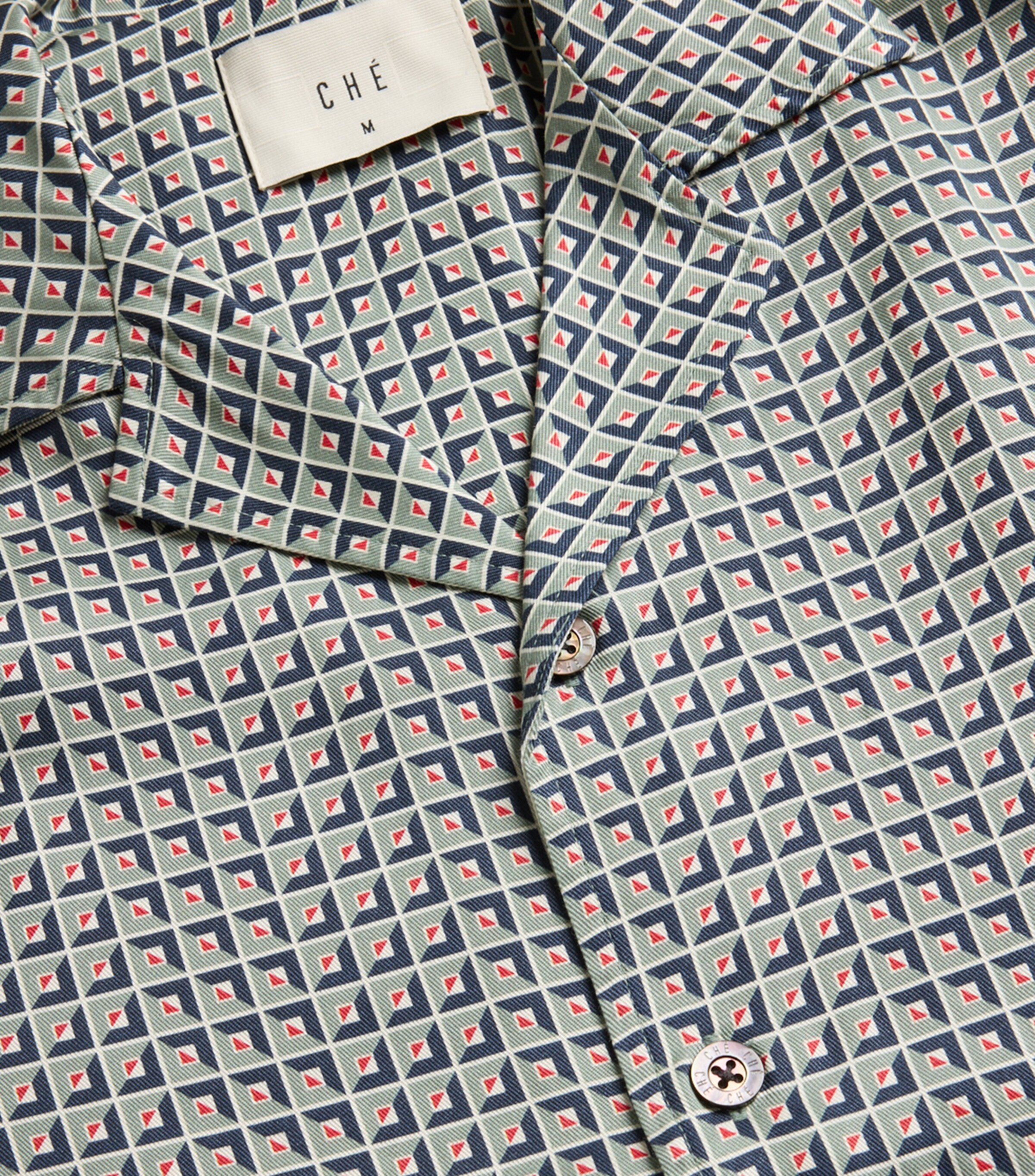 CHÉ Green Tessera Printed Shirt | Harrods UK