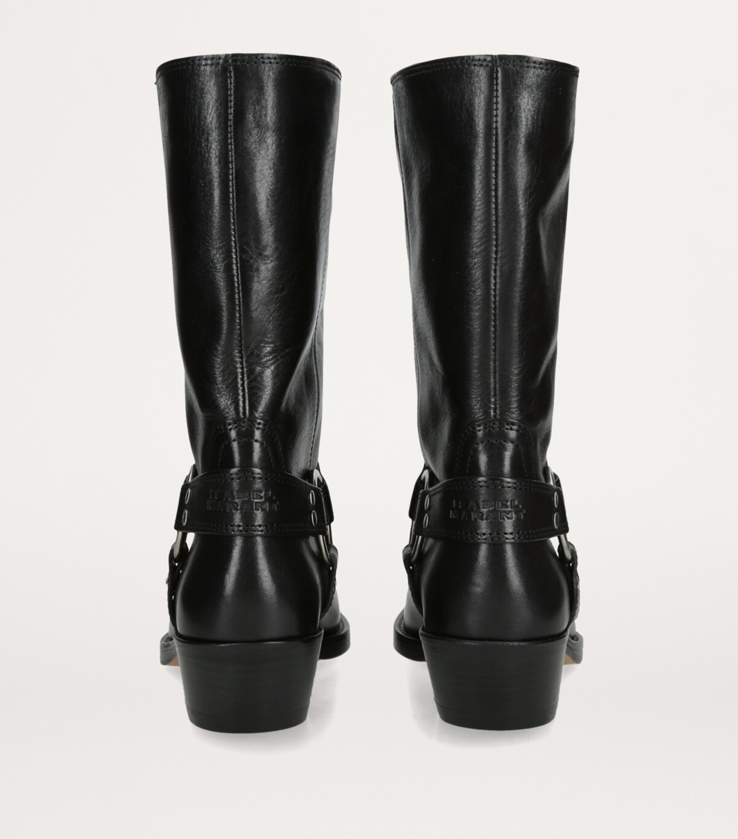 Isabel Marant Black Leather Antya Western Boots 40 | Harrods US