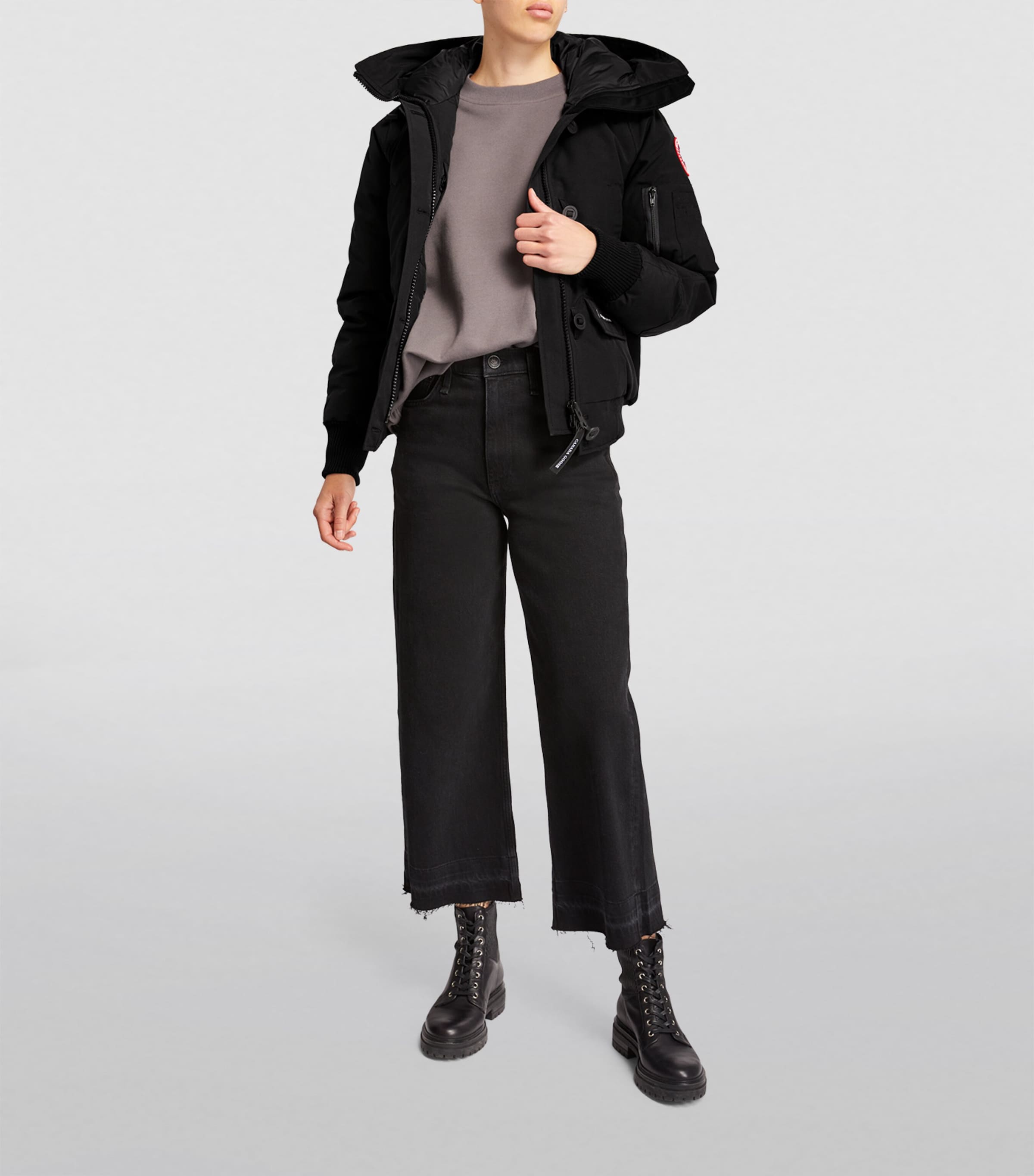 Canada Goose Black Chilliwack Puffer Bomber Jacket | Harrods UK