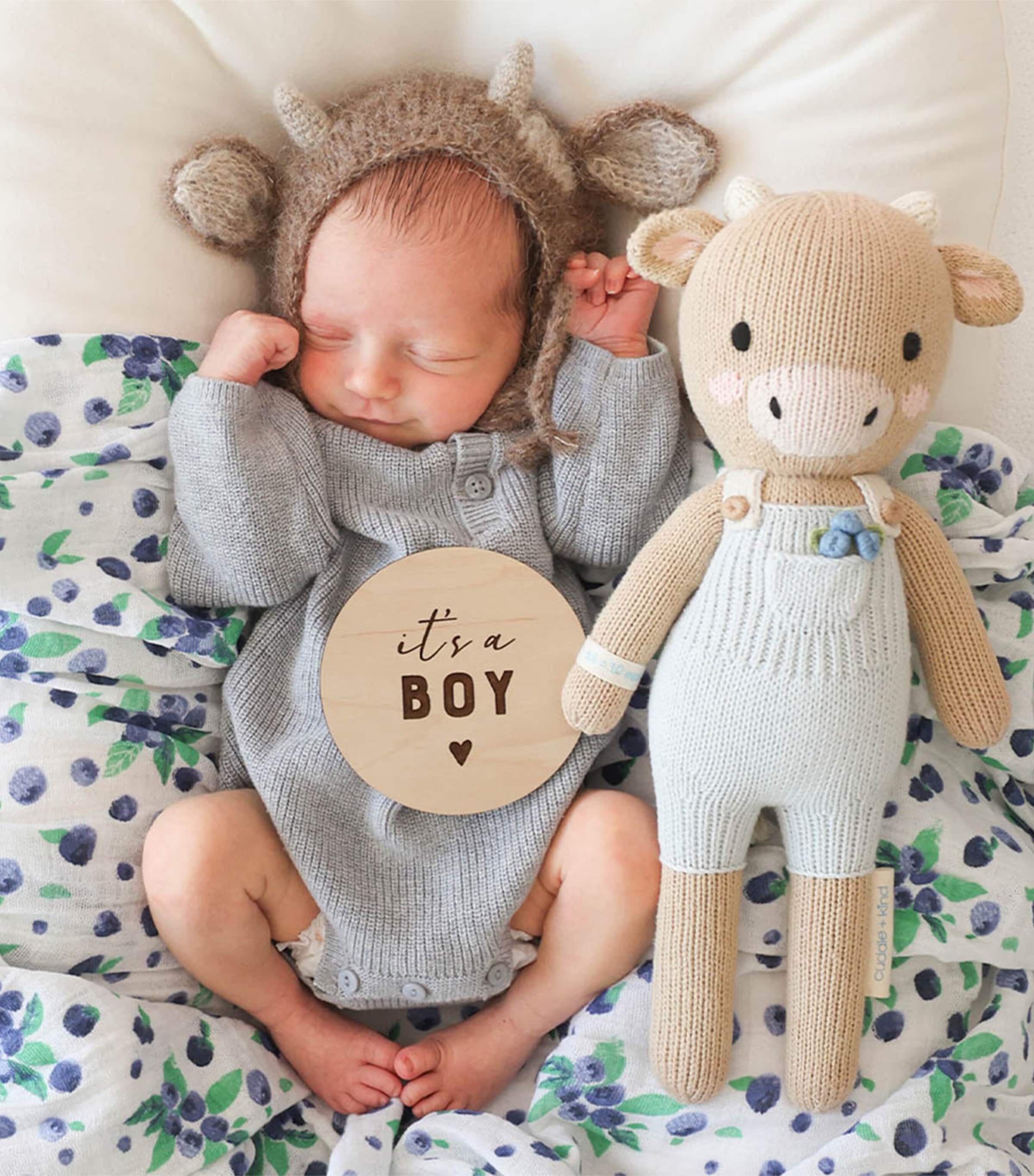 Cuddle + Kind Cotton Asher the Cow (51cm) | Harrods HK