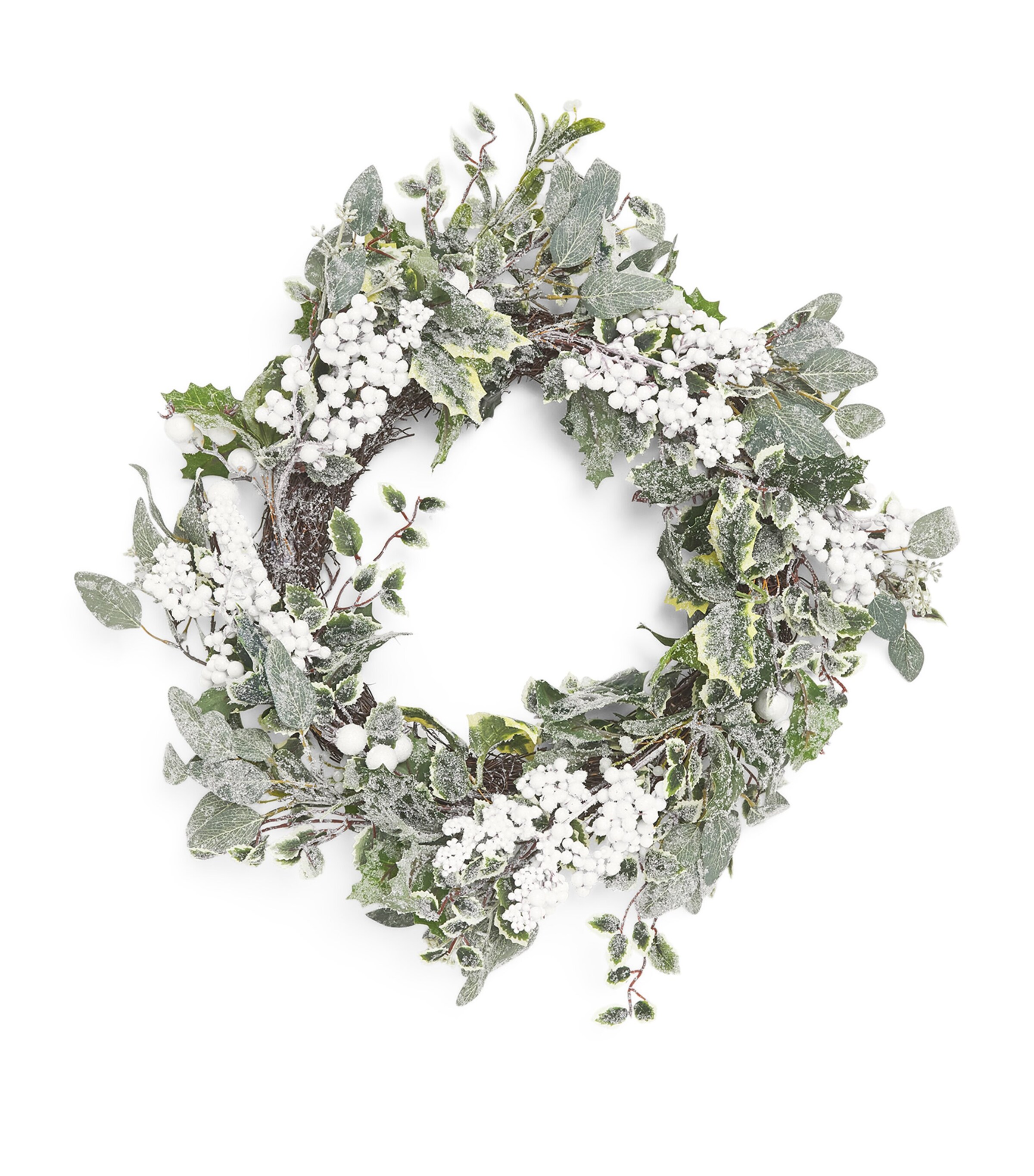 Gisela Graham White Berry Wreath | Harrods UK