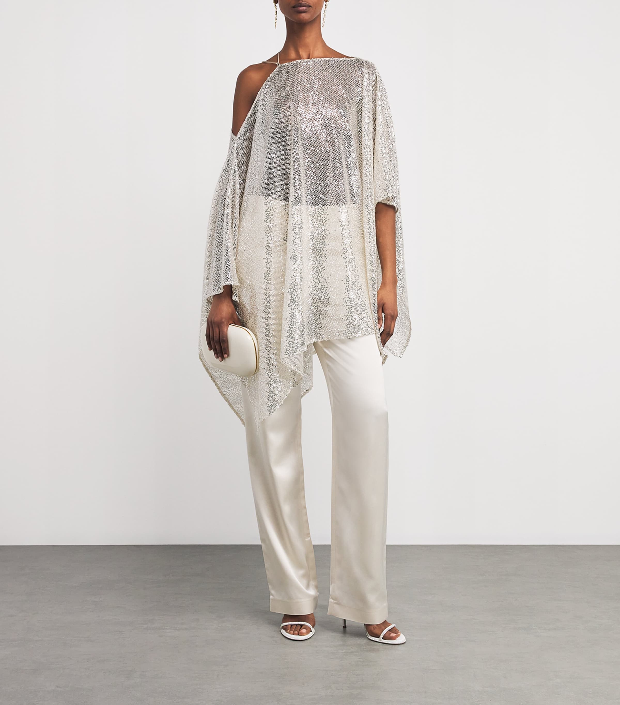 Taller Marmo Gold Semi-Sheer Sza Sza Disco Mini Dress | Harrods UK