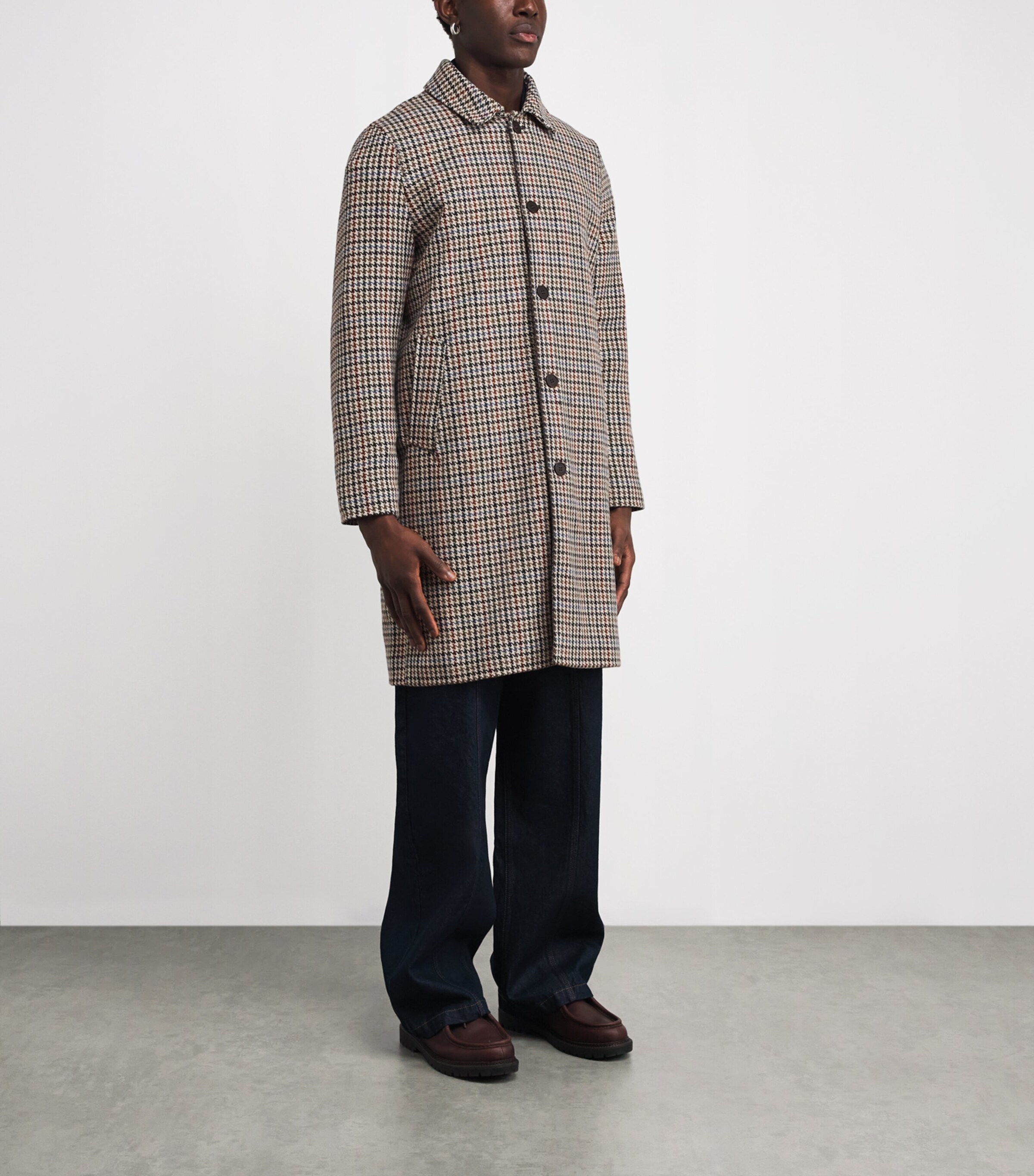 Wax London Multi Houndstooth Overcoat | Harrods HK