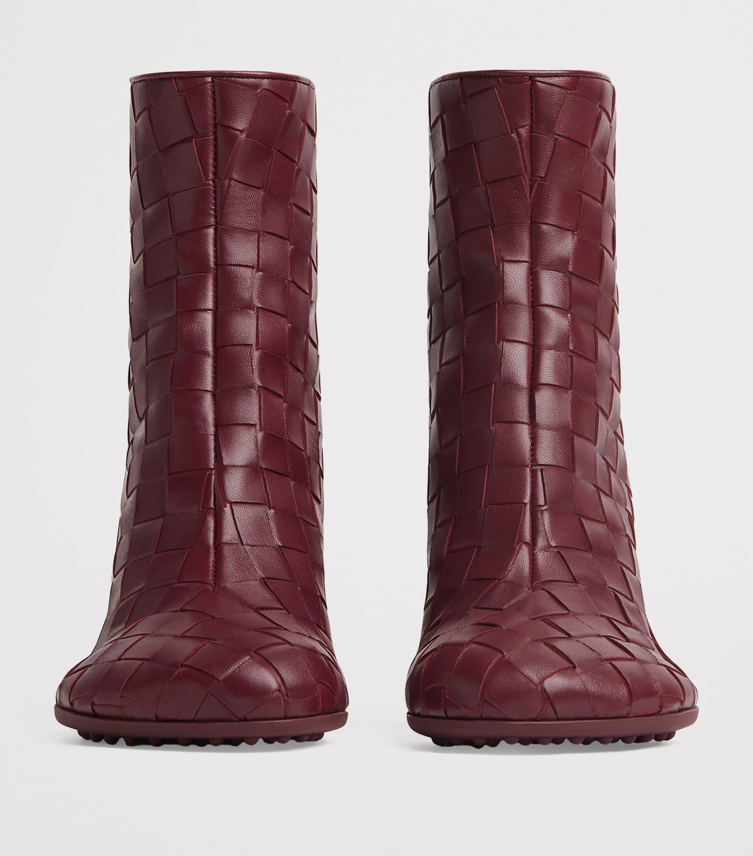 Bottega Veneta Red Leather Atomic Ankle Boots 75 | Harrods HK