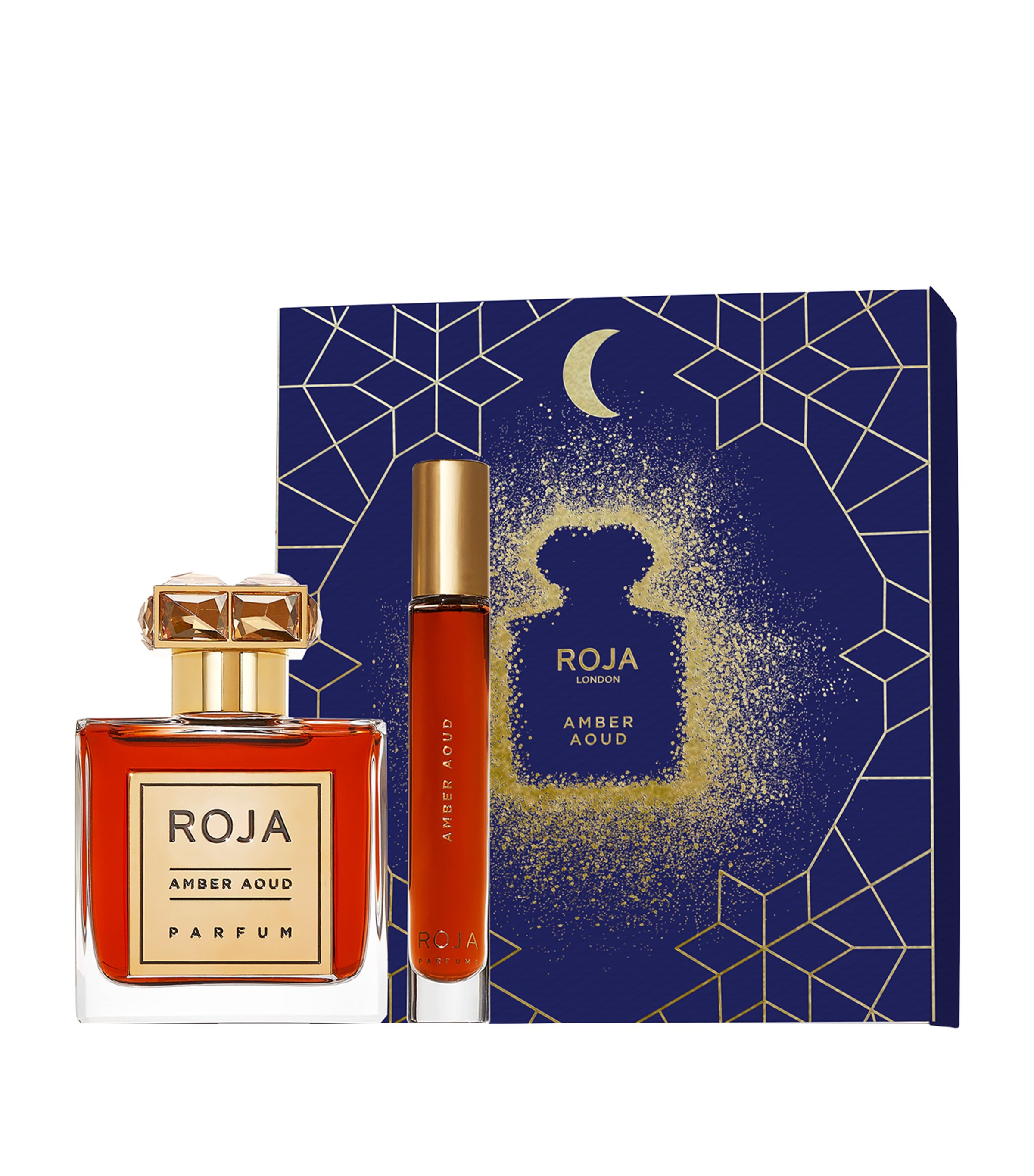 Roja Amber Aoud Pure Perfume Eid Fragrance Gift Set (50ml) | Harrods UK