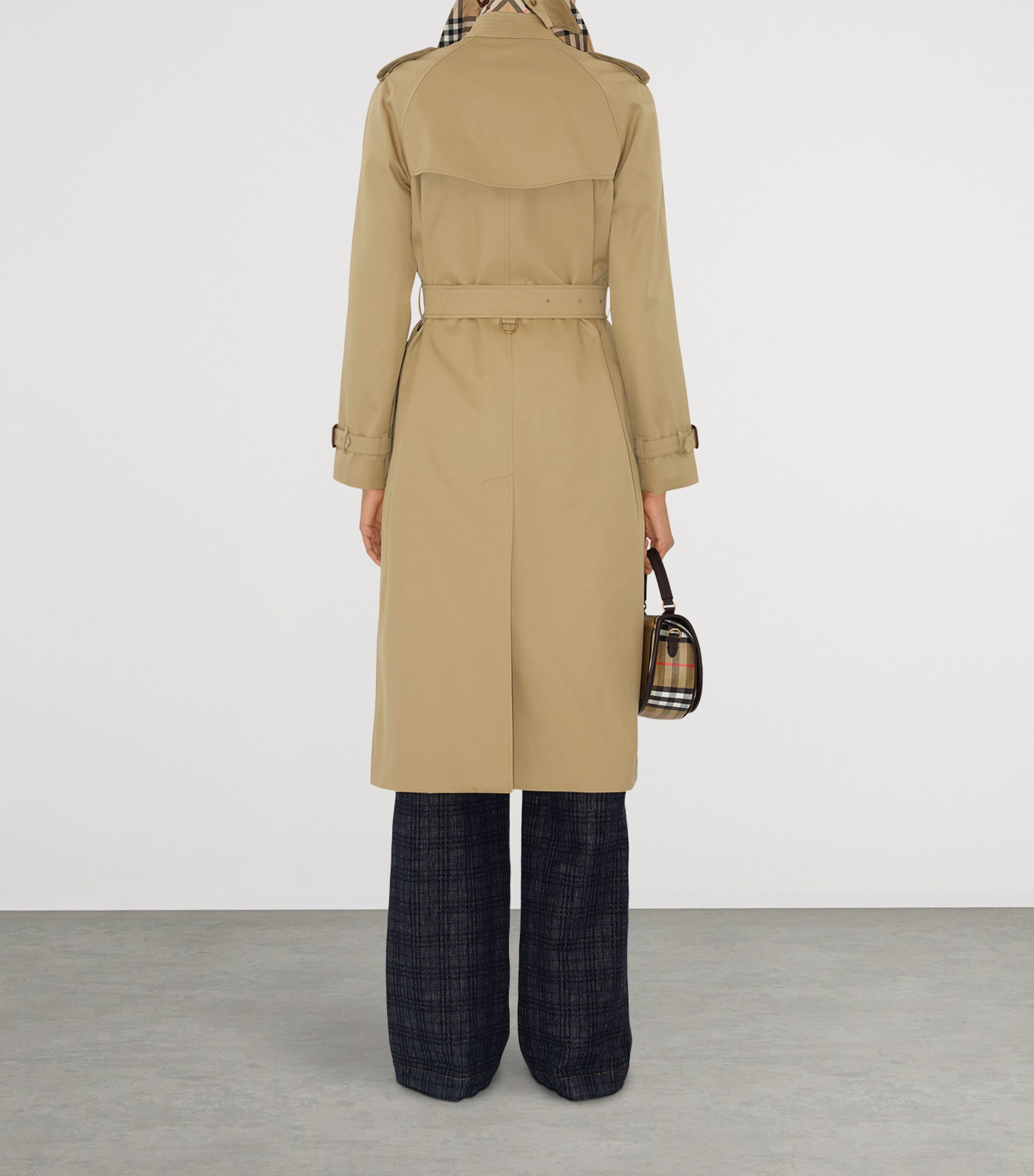 Burberry Gabardine Long Waterloo Trench Coat | Harrods UK