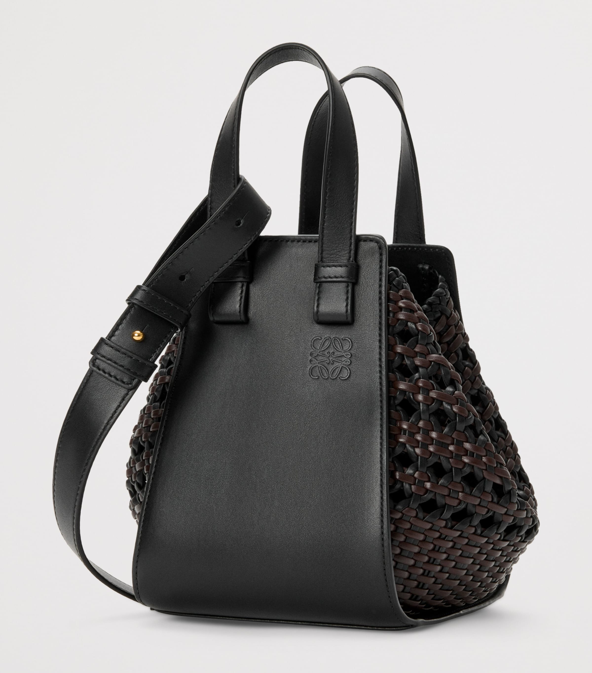 LOEWE Black Leather Hammock Top-Handle Bag | Harrods CA