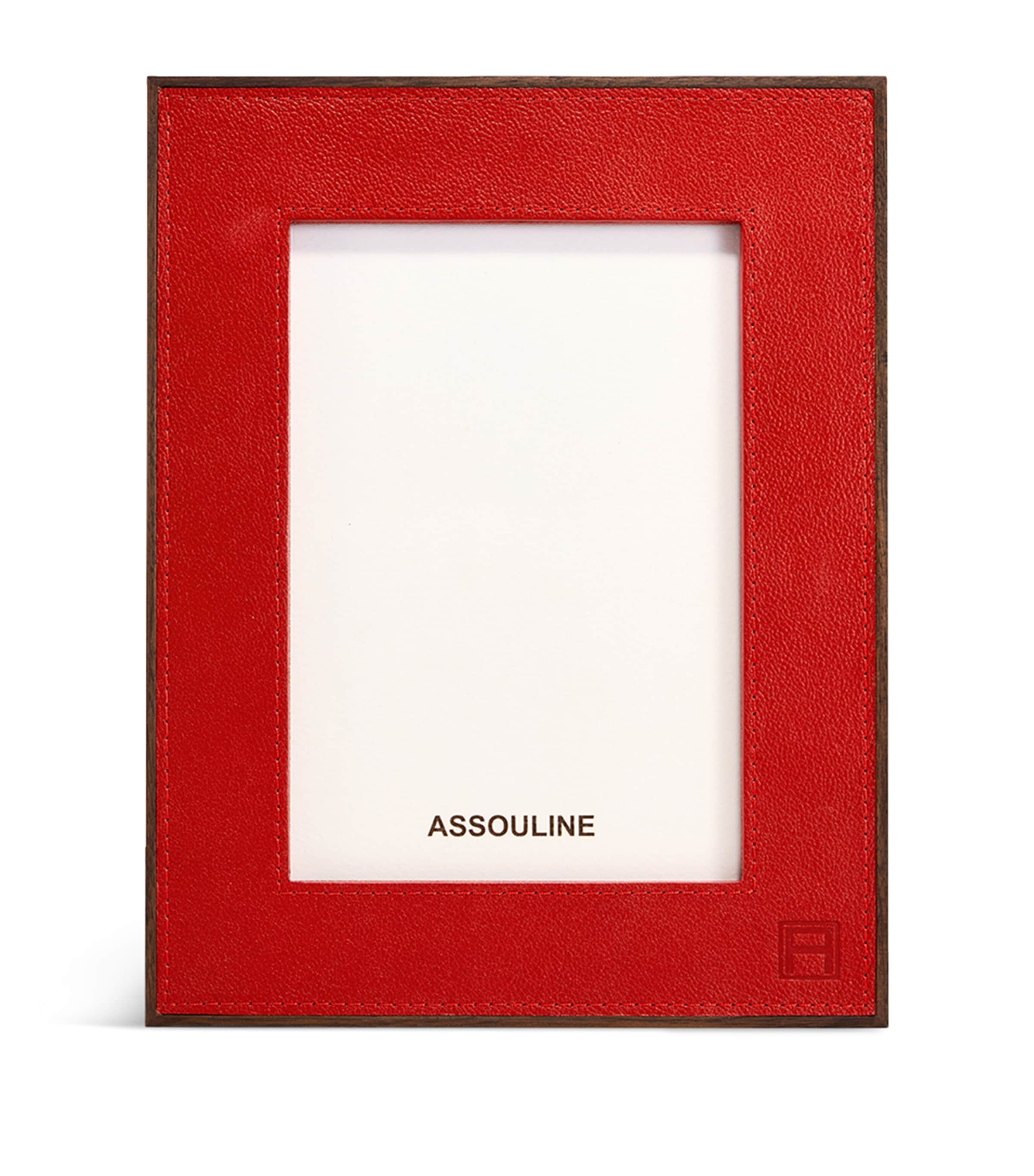 Assouline Red Leather Heritage Frame (5" x 7") | Harrods AU