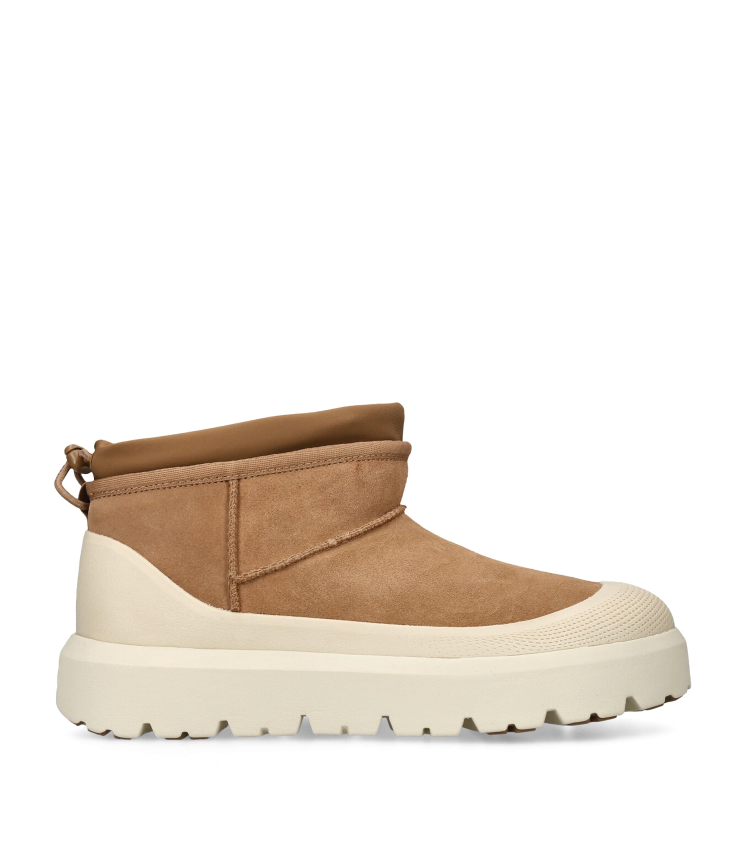 UGG Beige Suede Classic Ultra Mini Weather Hybrid Ankle Boots | Harrods BH