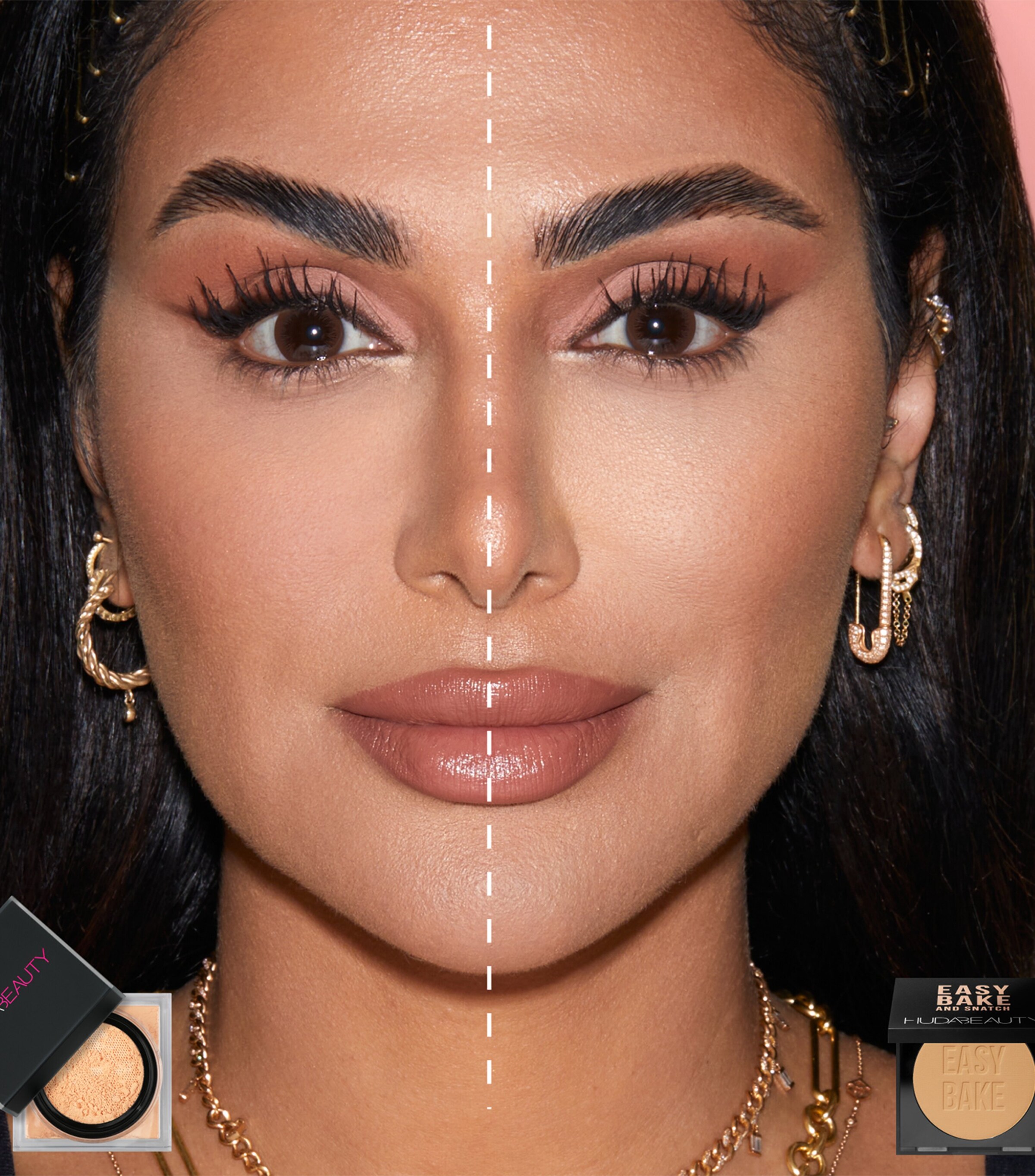 Huda Beauty Easy Bake and Snatch Pressed Brightening and Setting Powder ...