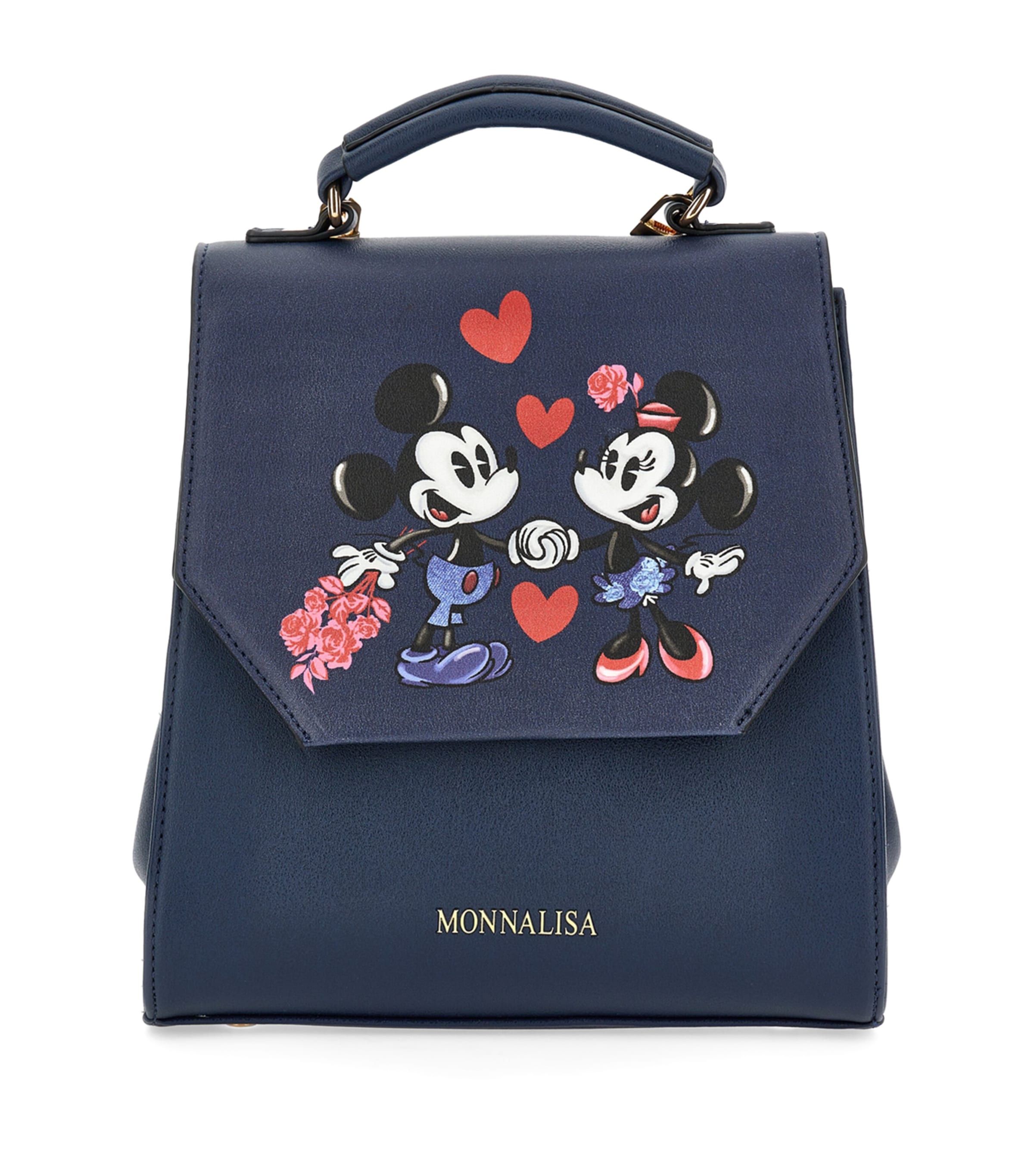 Monnalisa Navy Mickey And Minnie Backpack | Harrods AU
