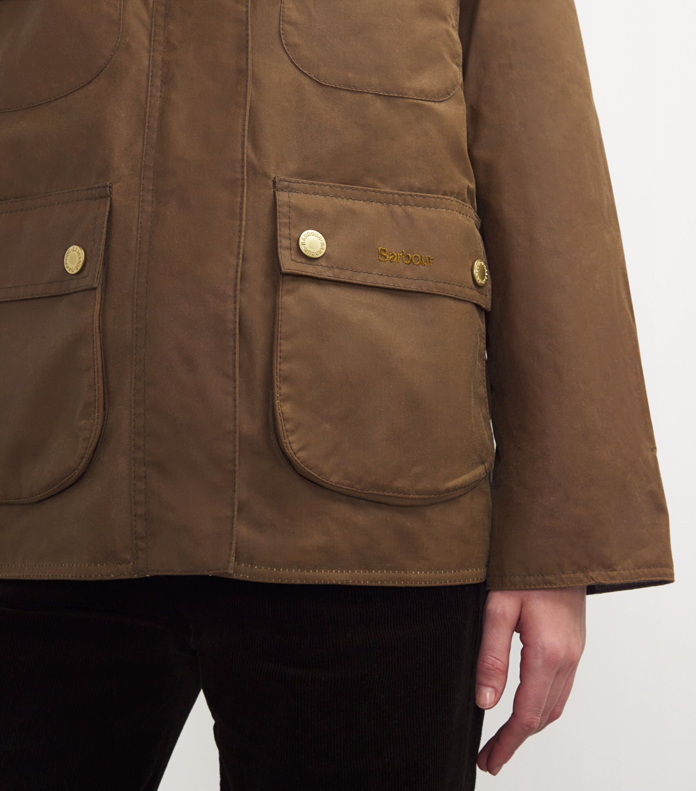 Barbour Brown Waxed Cotton Ruth Jacket | Harrods HK