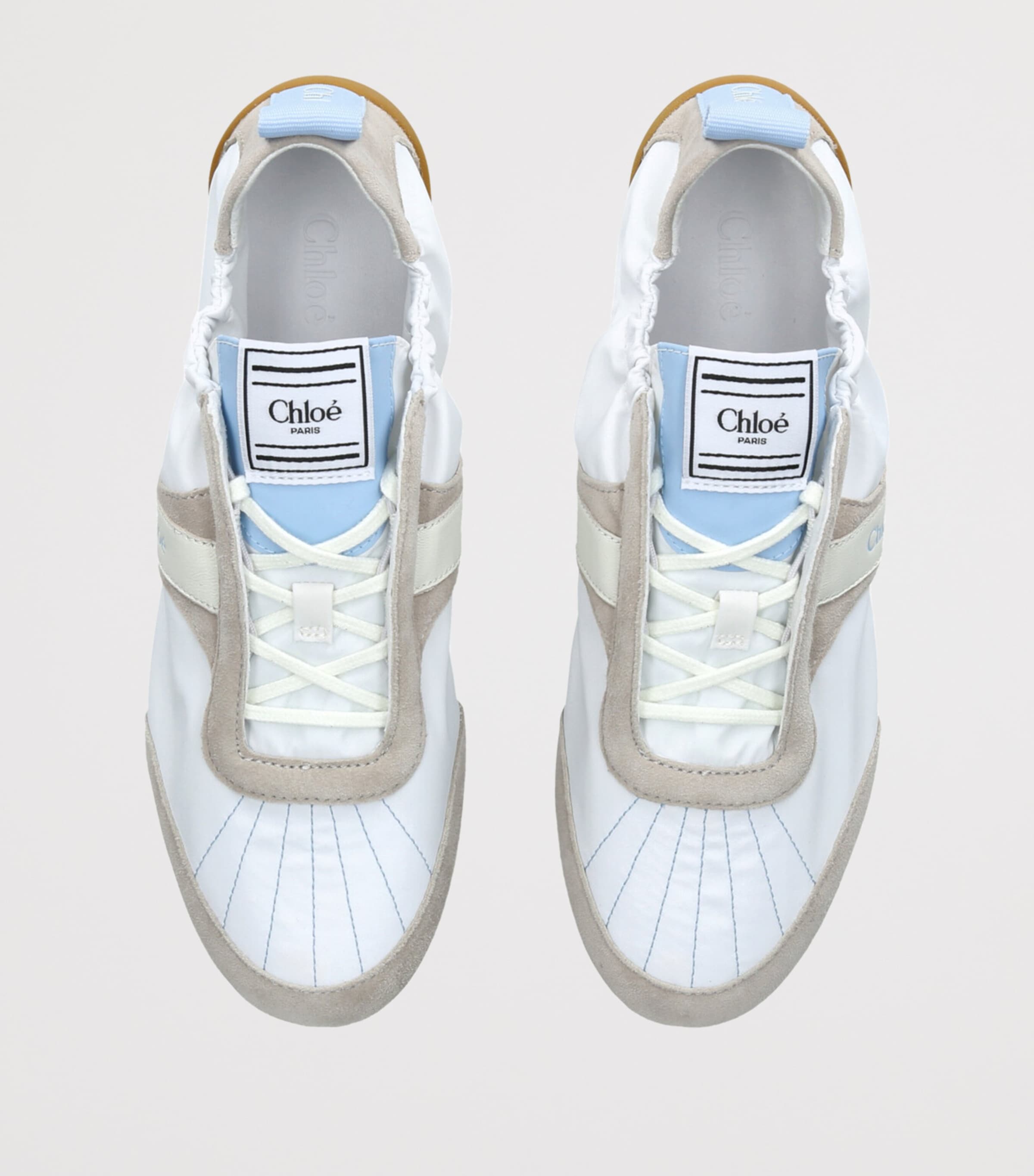 Chloé Blue Leather Kick Sneakers | Harrods DE