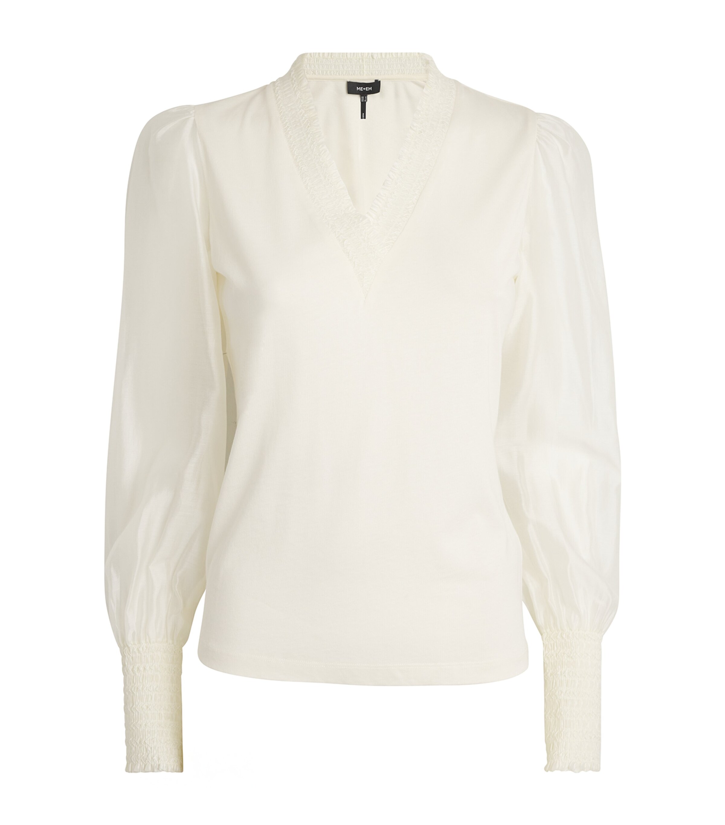 ME+EM Balloon-Sleeve Layering Blouse | Harrods US