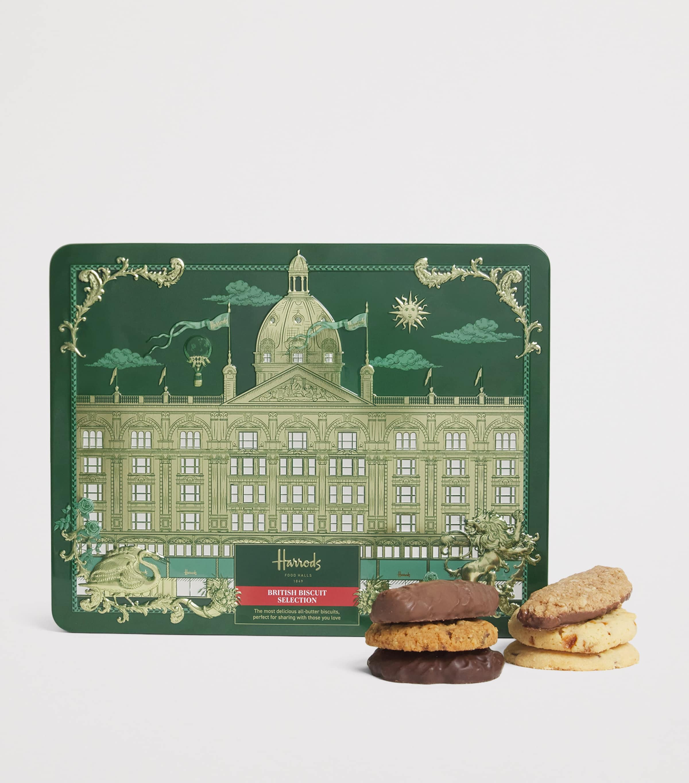 Harrods British Biscuit Selection Tin (550g) | Harrods UK