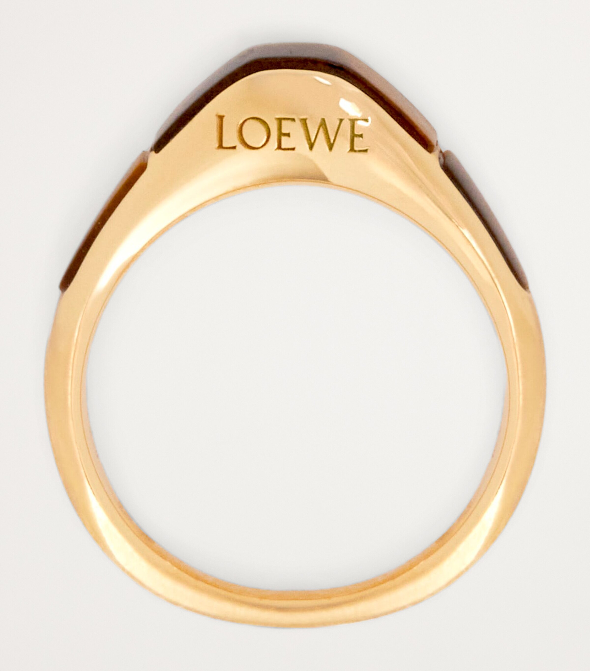 LOEWE Gold-Plated Stirrup Ring | Harrods HK