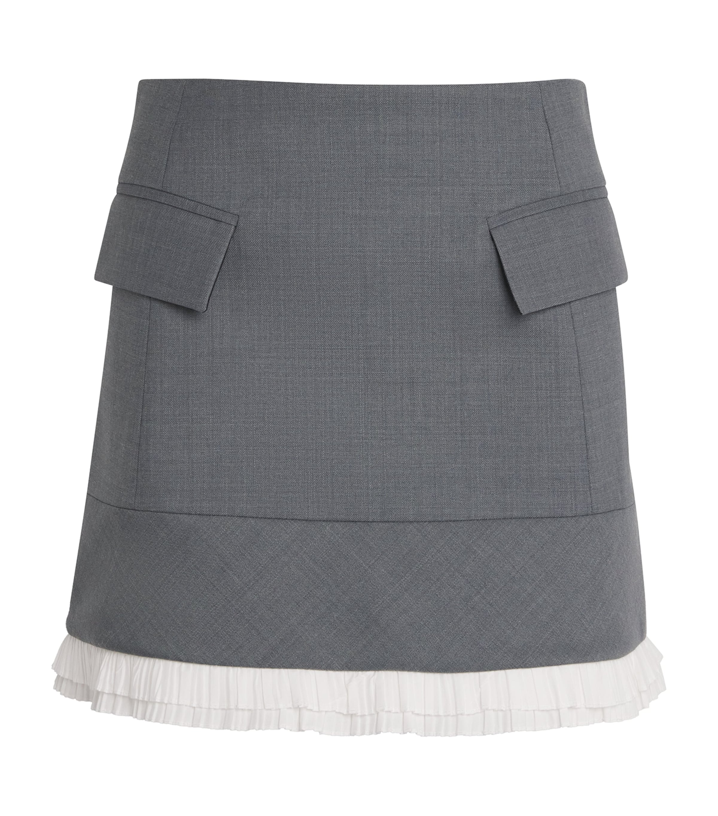 Maje Black Wool-Blend Mini Skirt | Harrods AU