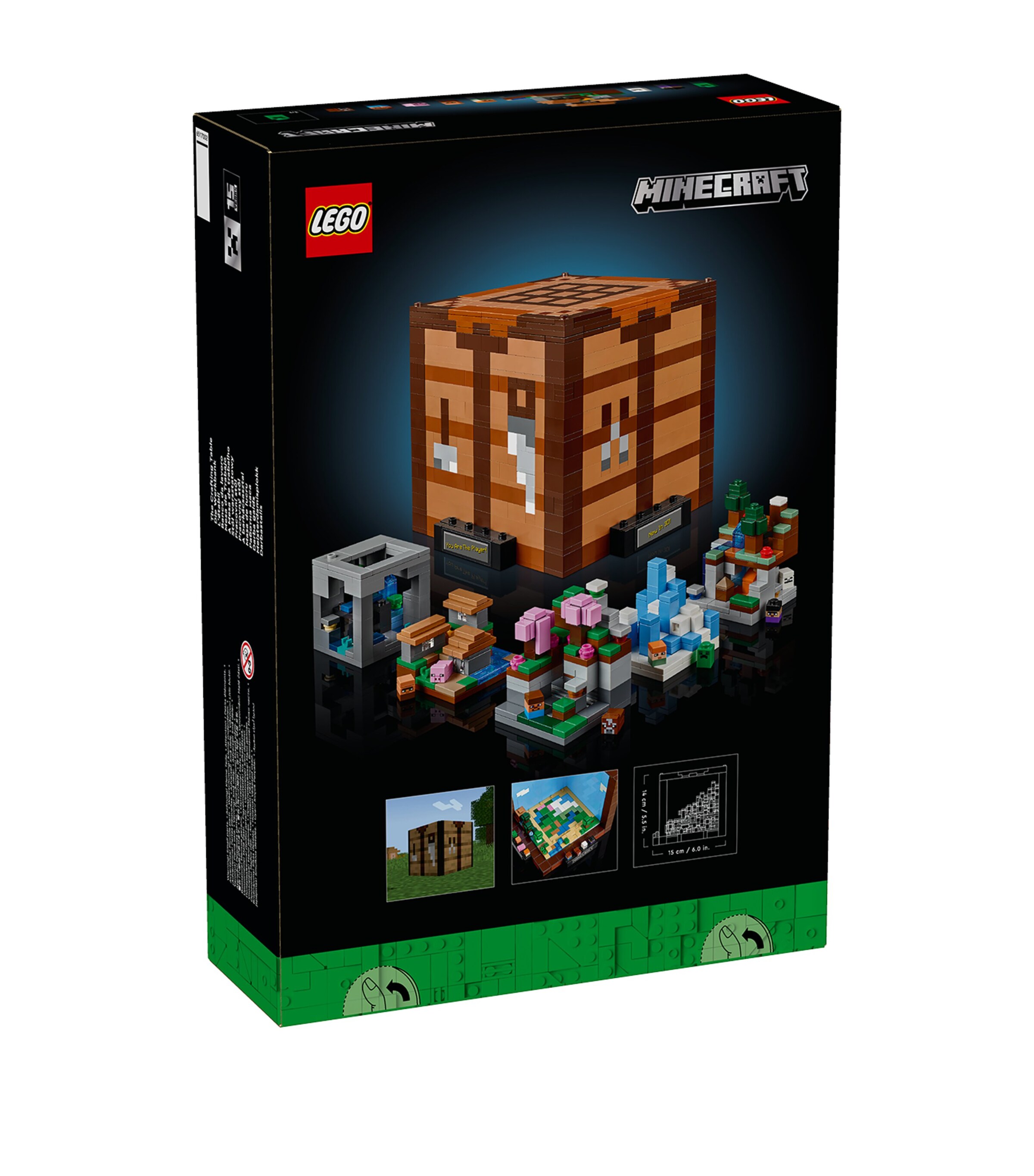 Lego Minecraft Crafting Table Model Set for Adults 21265 | Harrods UK