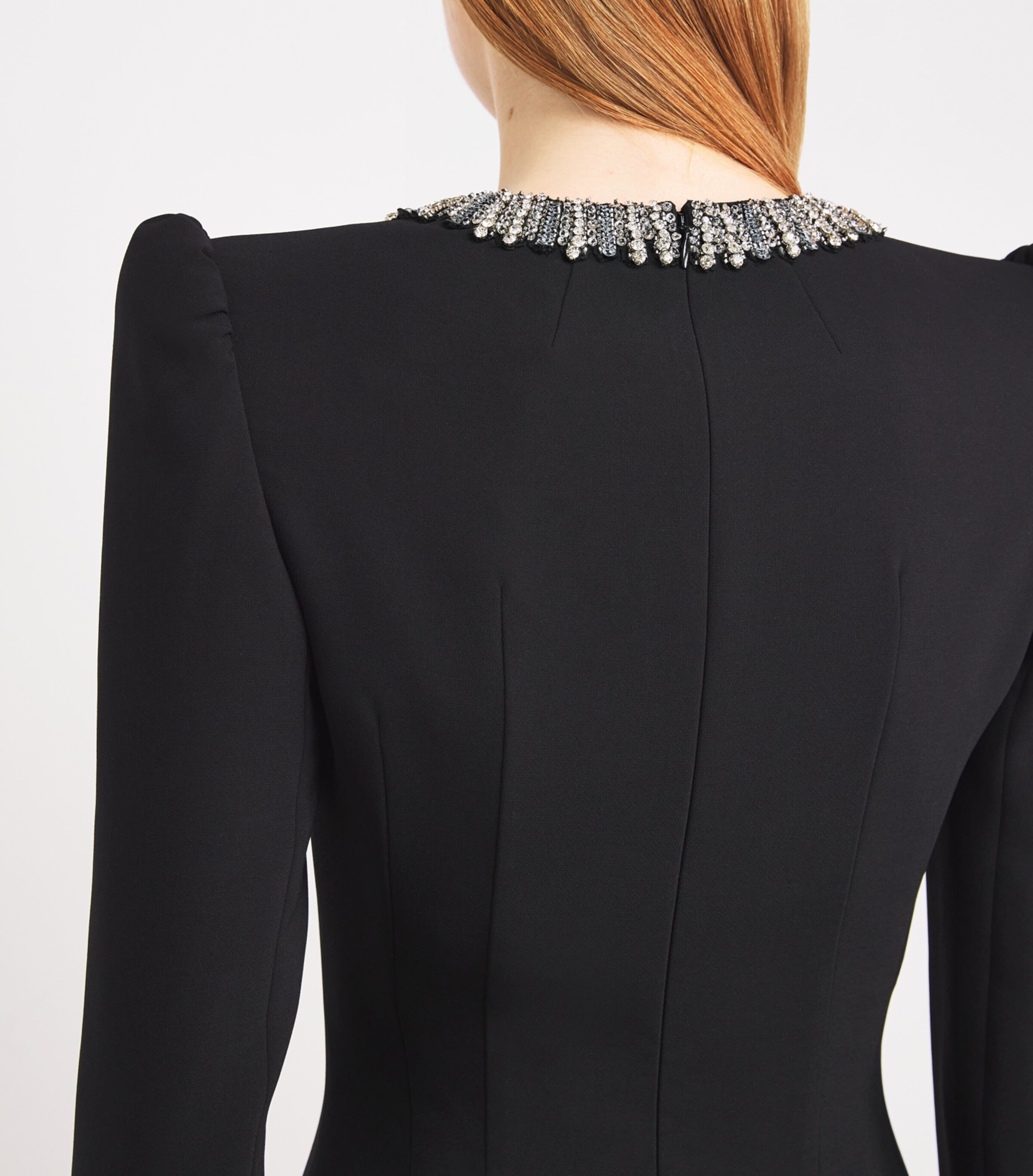 Jenny Packham Black Embellished Cora Midi Dress | Harrods US