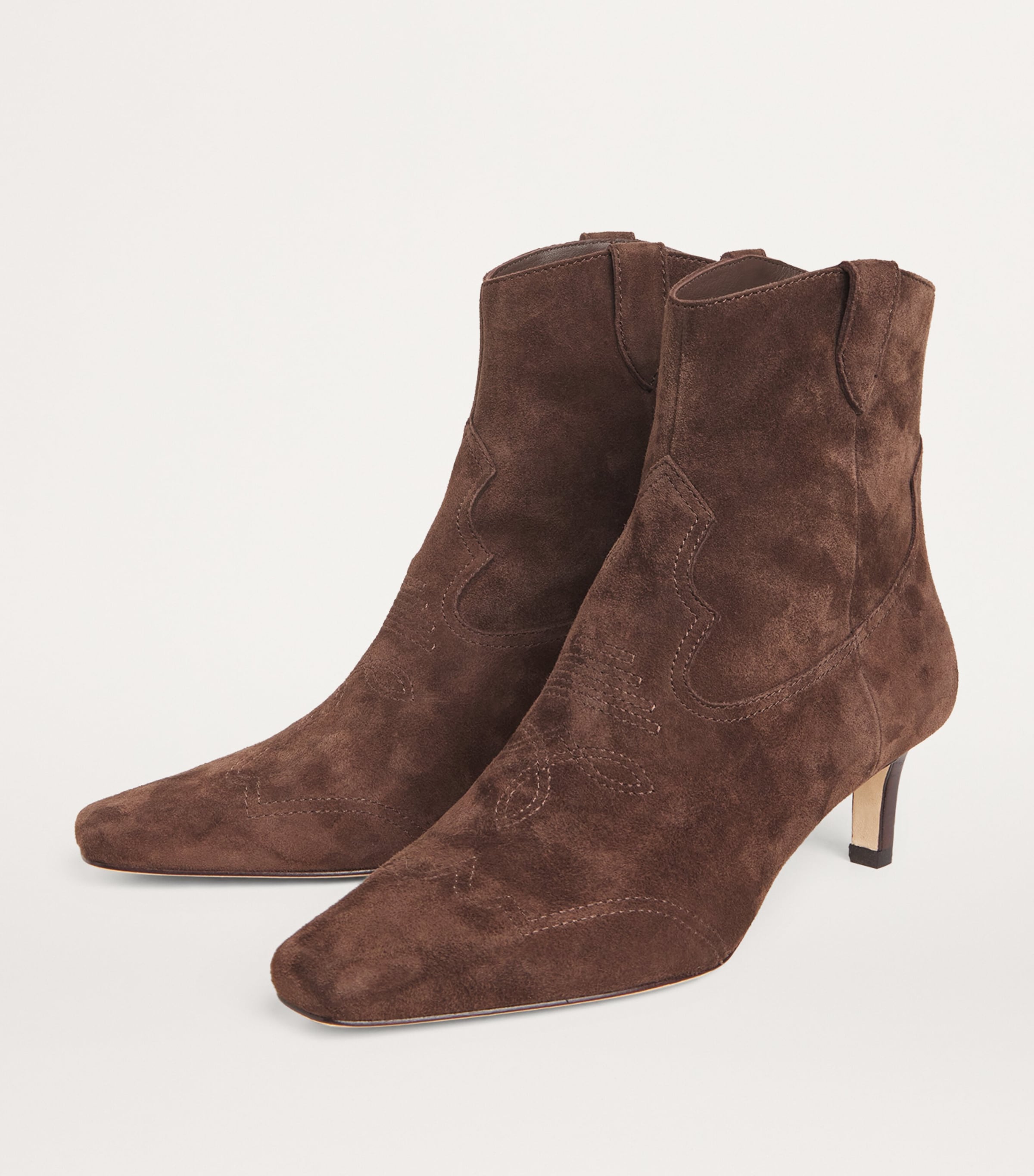 PAIGE Brown Suede Adelyn Ankle Boots 50 | Harrods UK