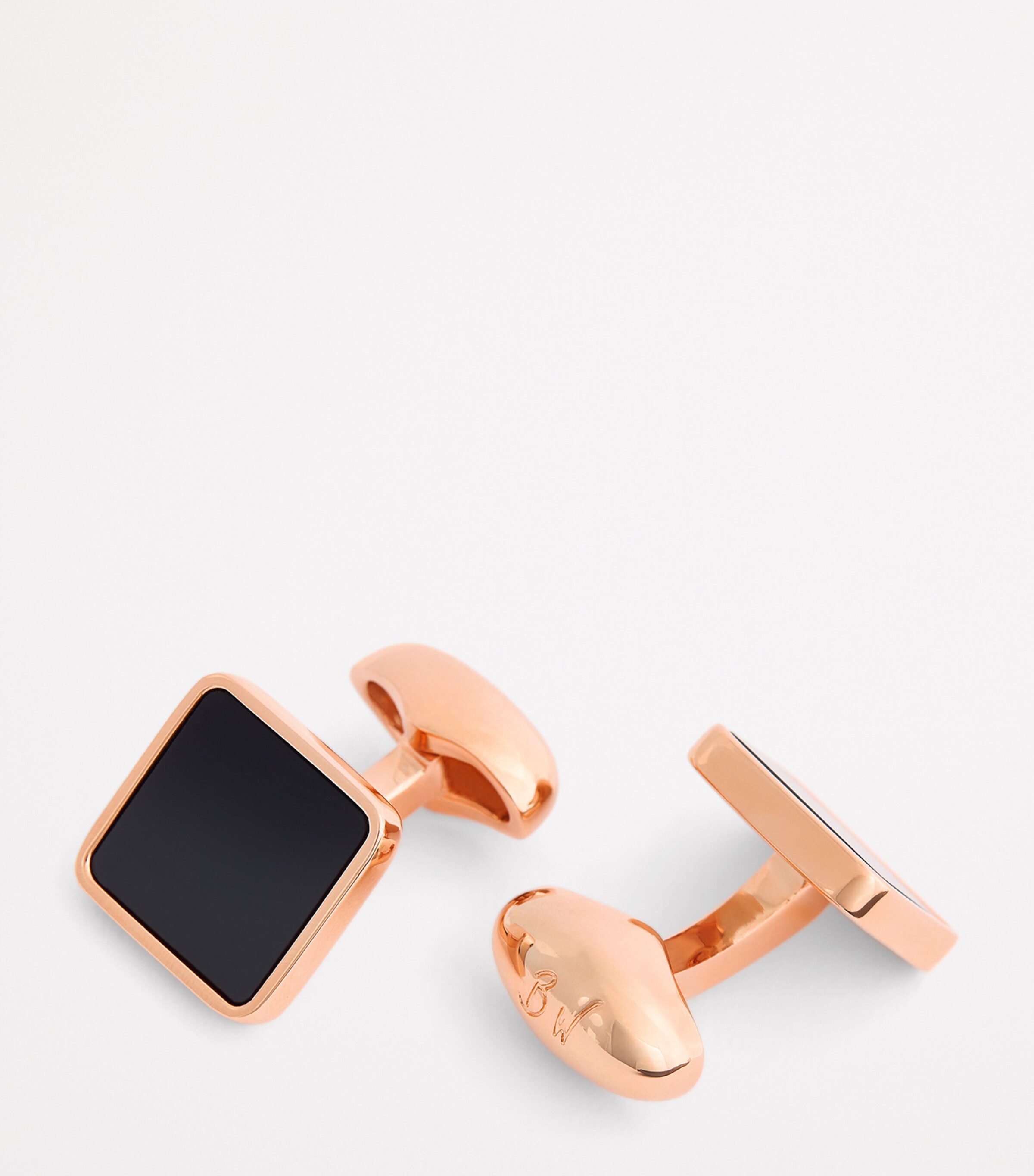 Babette Wasserman Rose Gold-Plated Key Stone Cufflinks | Harrods UK