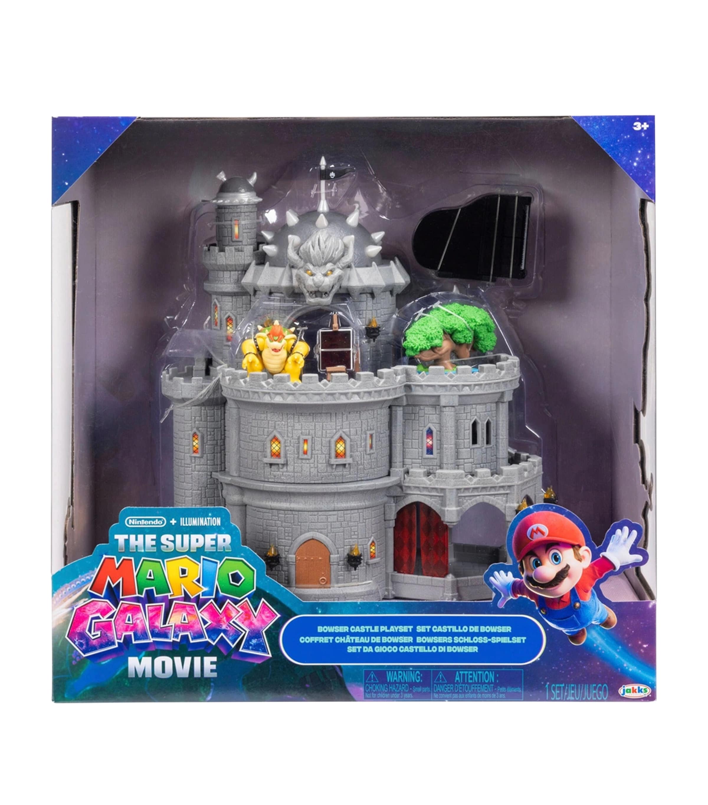 Nintendo The Super Mario Galaxy Movie: Deluxe Bowser Castle Playset ...