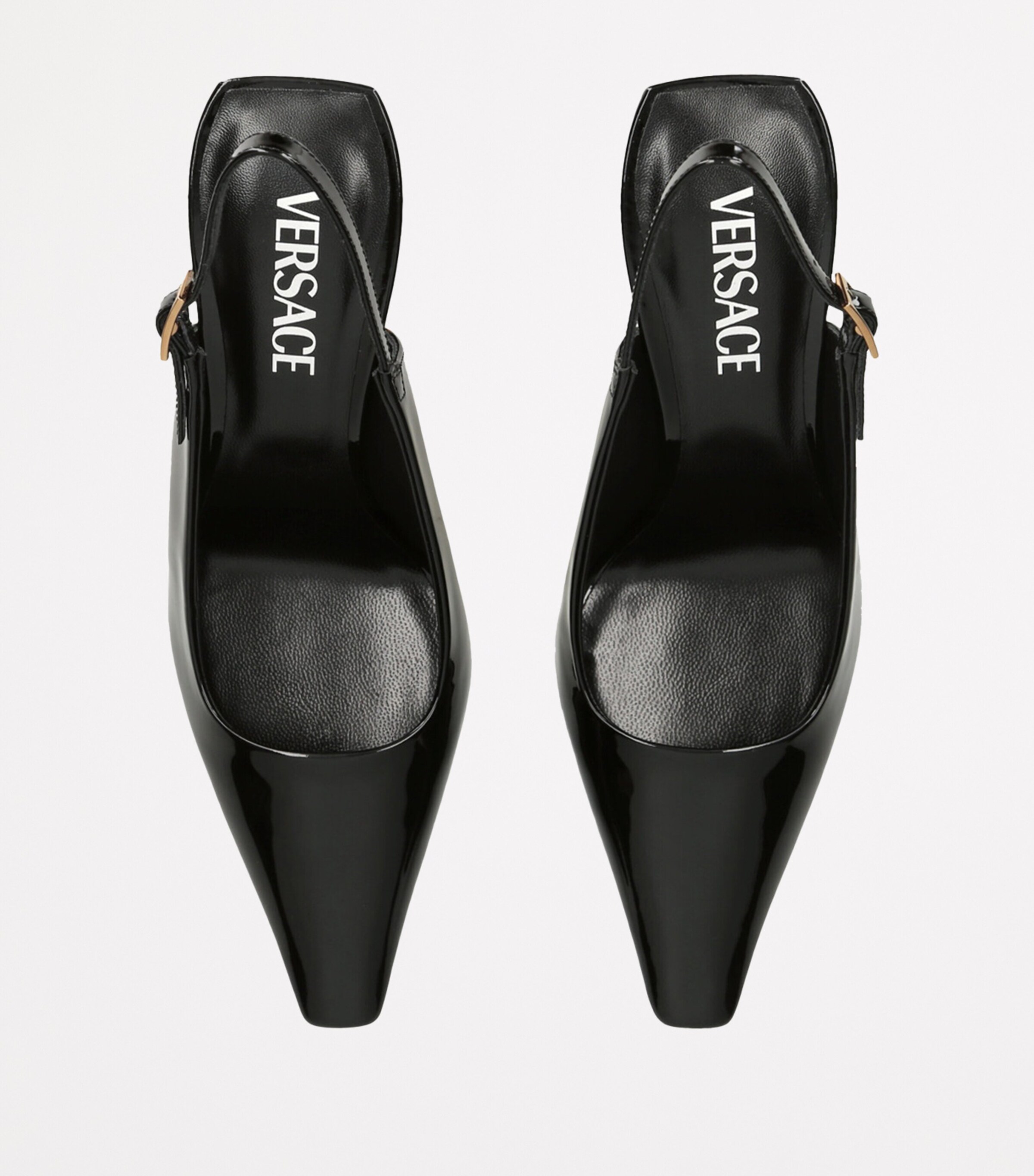 Versace Multi Patent Leather V2025 Slingback Pumps 85 | Harrods US