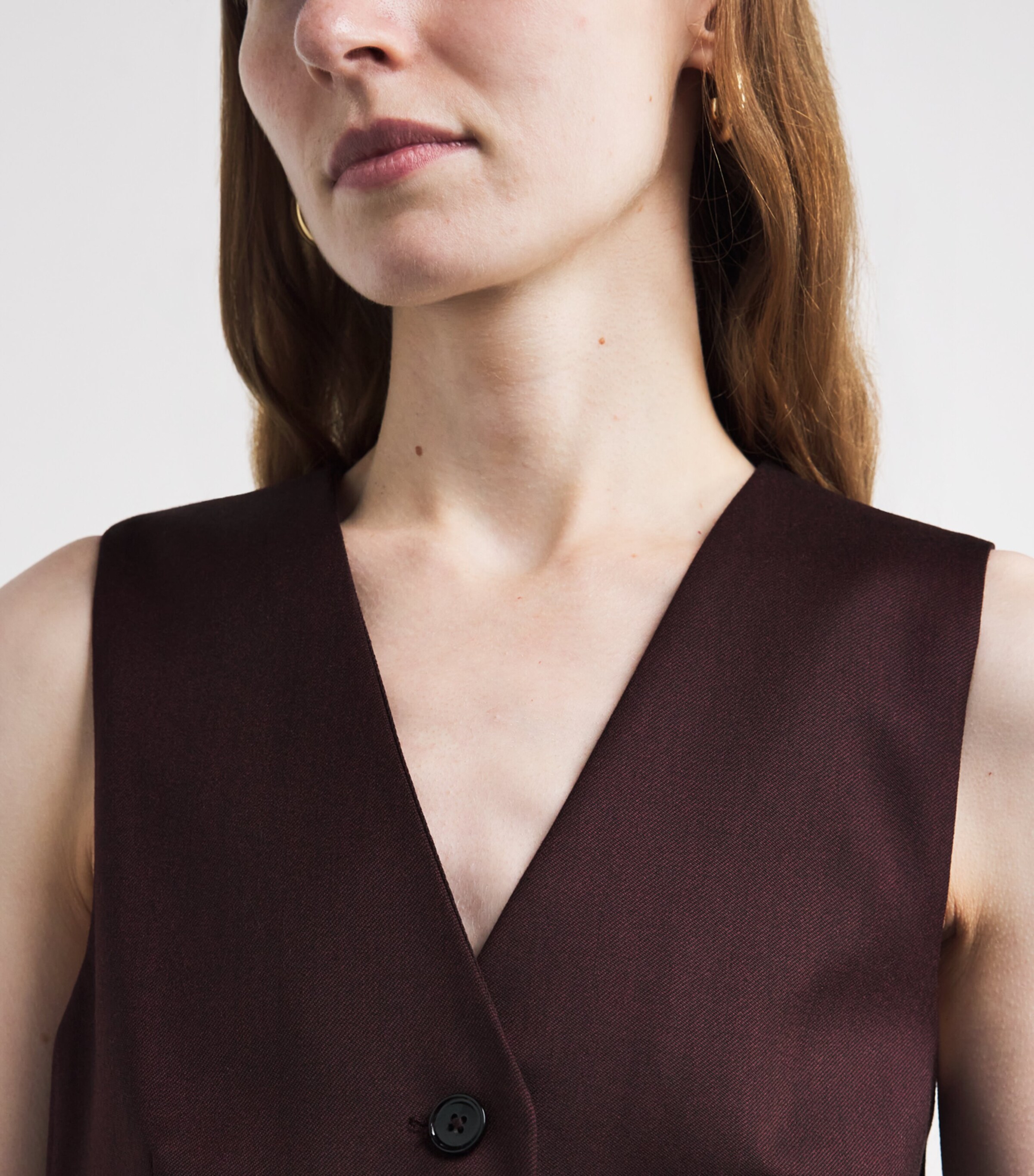 ME+EM Burgundy Wool-Blend Waistcoat | Harrods CN