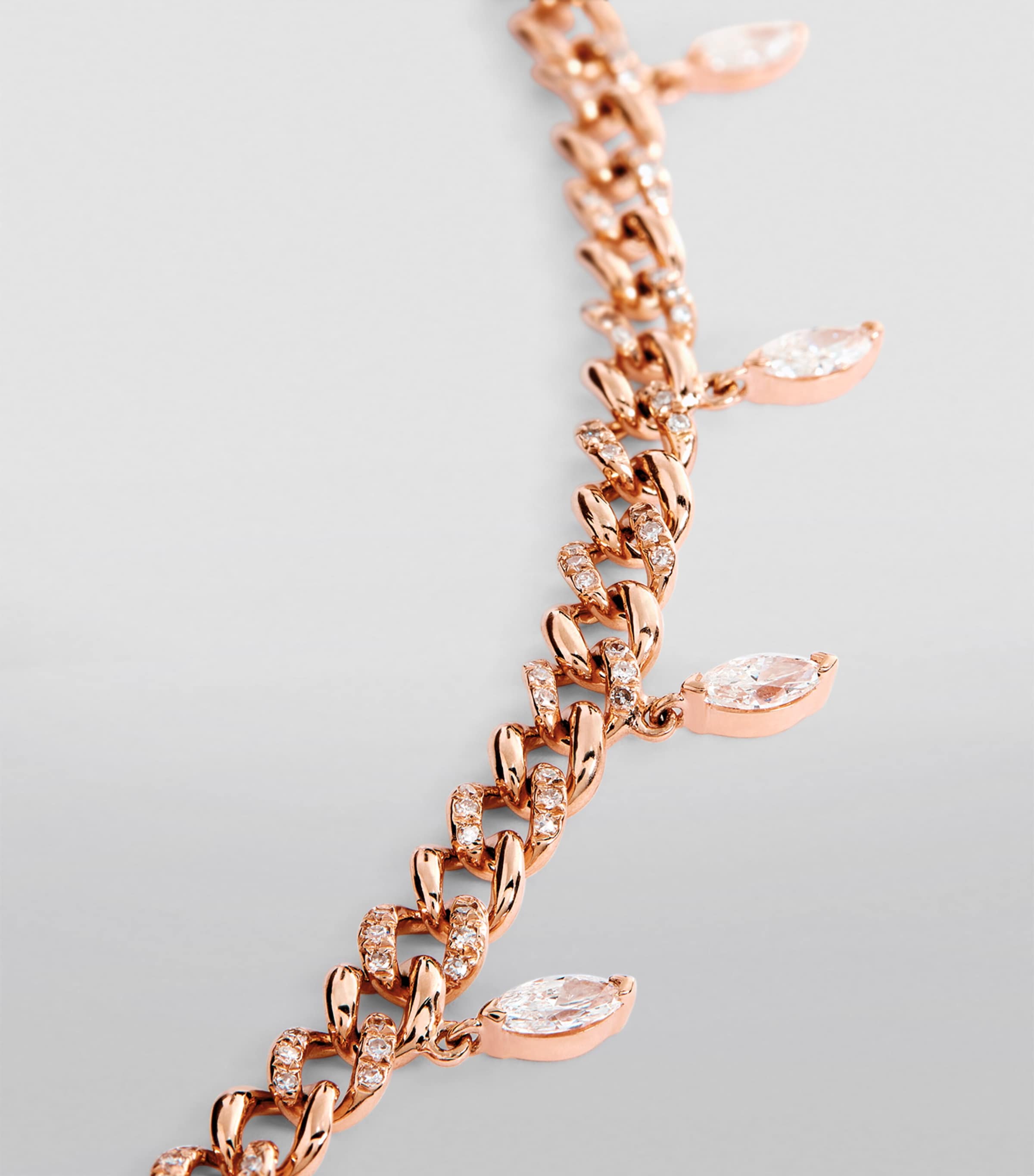 SHAY Rose Gold Rose Gold and Diamond Choker Necklace | Harrods UK