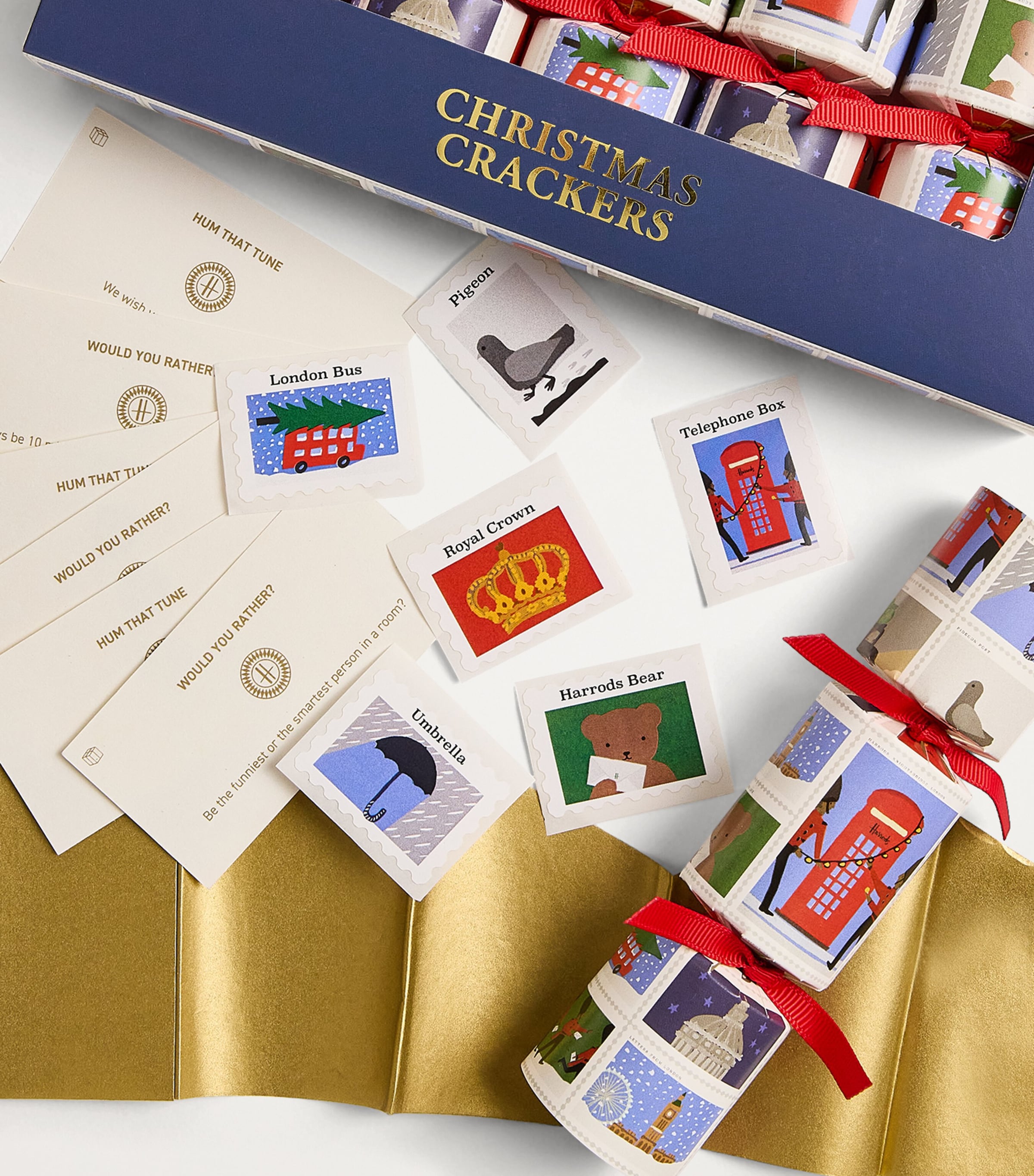 Harrods London Christmas Crackers (Set of 6) | Harrods UK