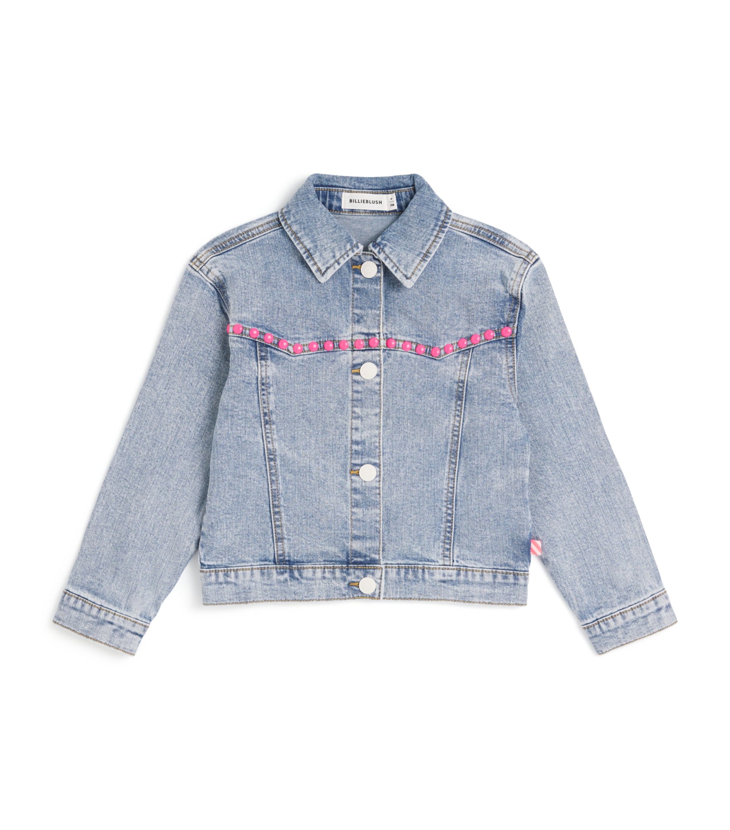 Billieblush Grey Embellished Denim Jacket (3-12 Years) | Harrods CA