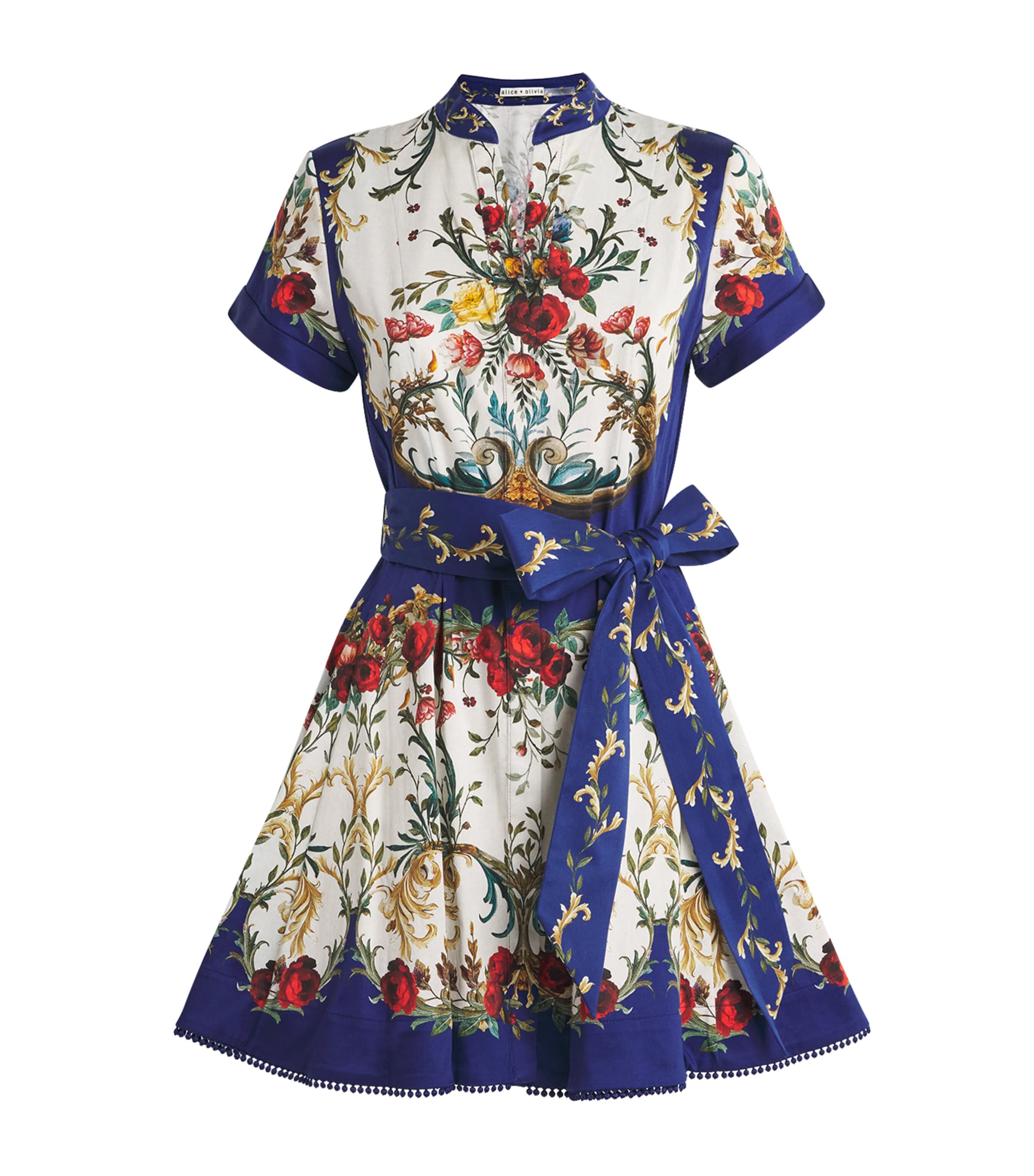 Alice+Olivia Multi Stretch-Cotton Lucy Mini Dress | Harrods HK