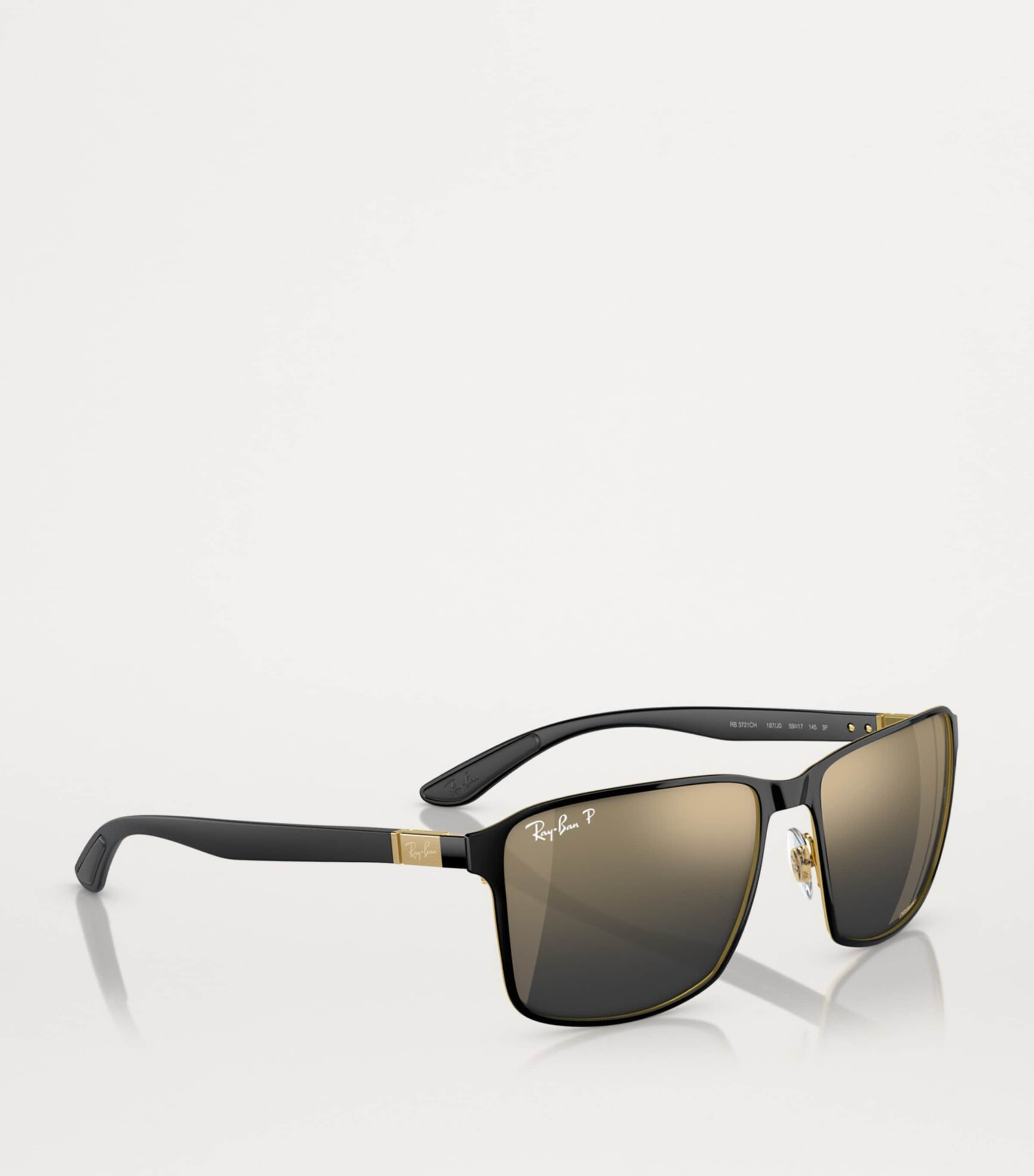 Ray-Ban Metal RB3721CH Chromance Sunglasses | Harrods UK