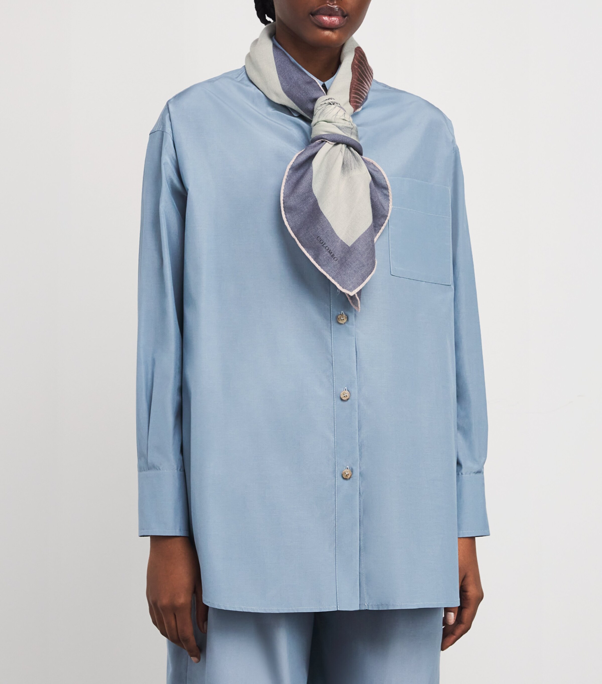 Colombo Cashmere-Silk Floral Scarf | Harrods US