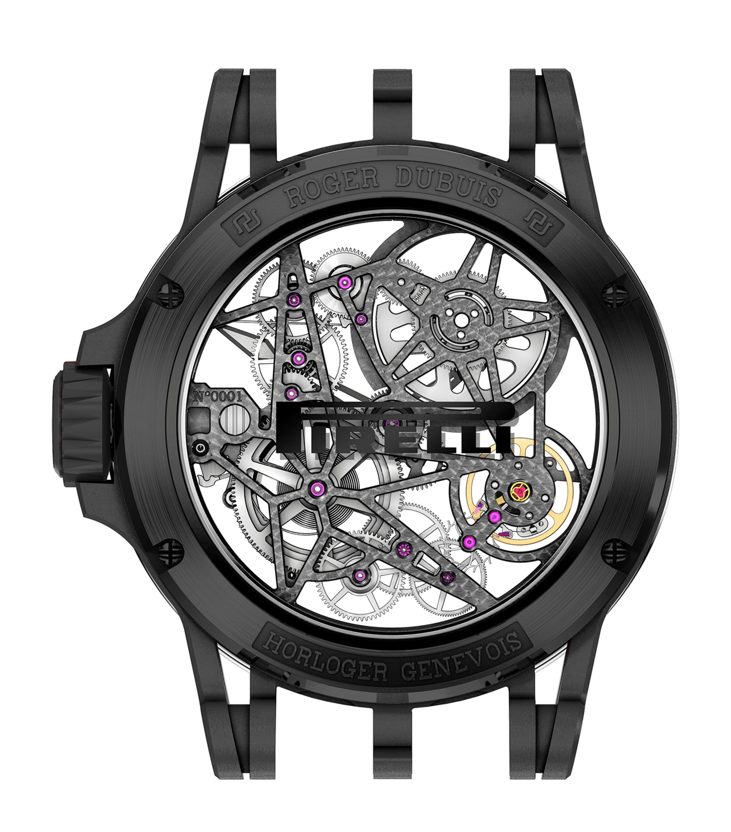 Roger Dubuis x Pirelli Titanium Excalibur Spider Pit Stop Watch 45mm ...