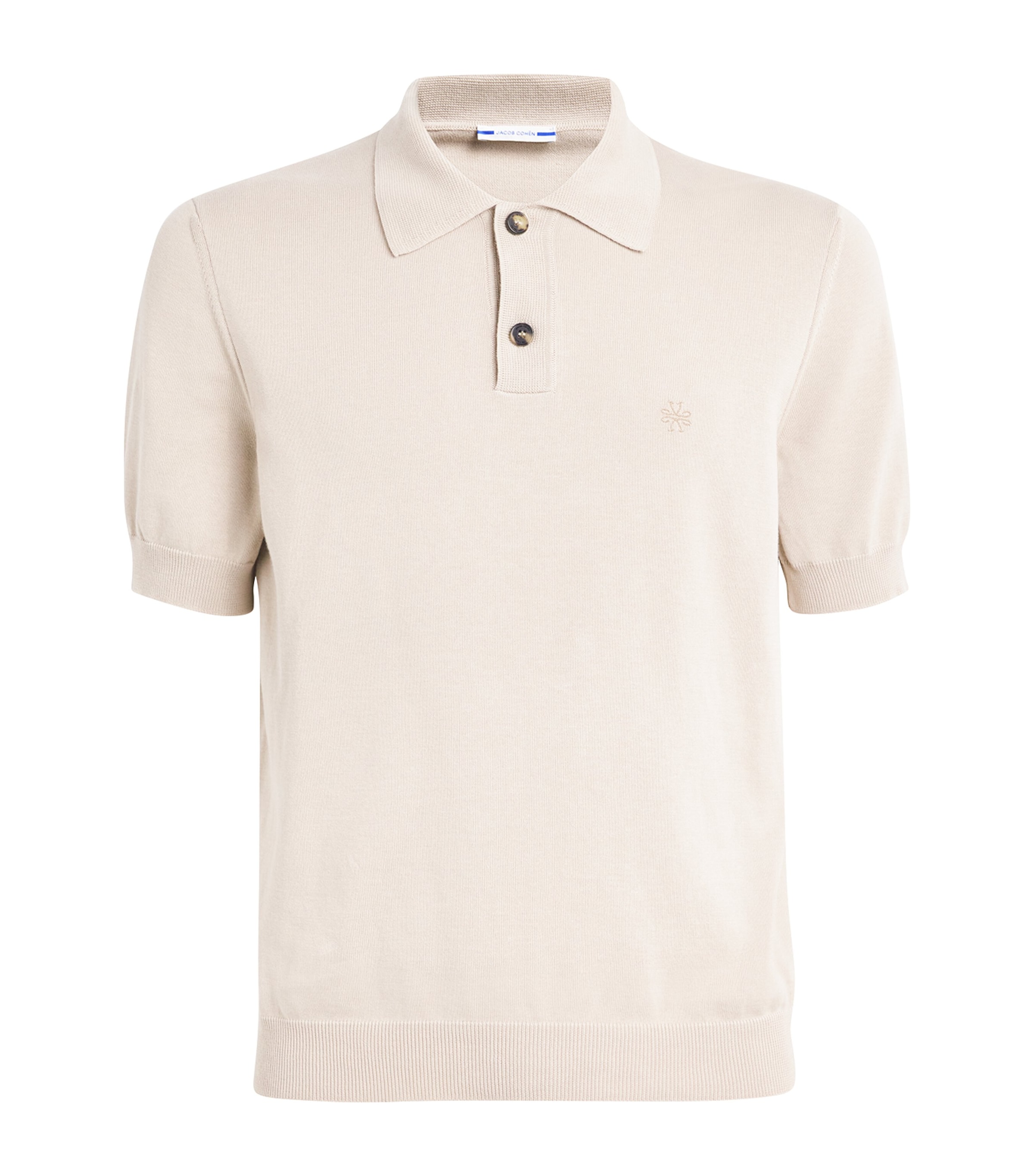 JACOB COHËN Beige Logo Polo Shirt | Harrods UK